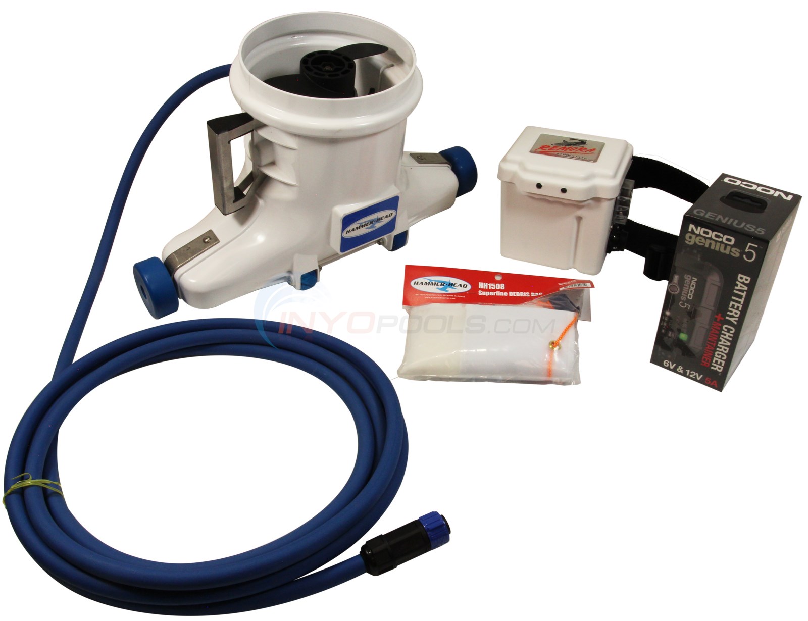 Hammer-Head® REMORA™ Portable Pool Vacuum - XR1600 1-Year Limited ...