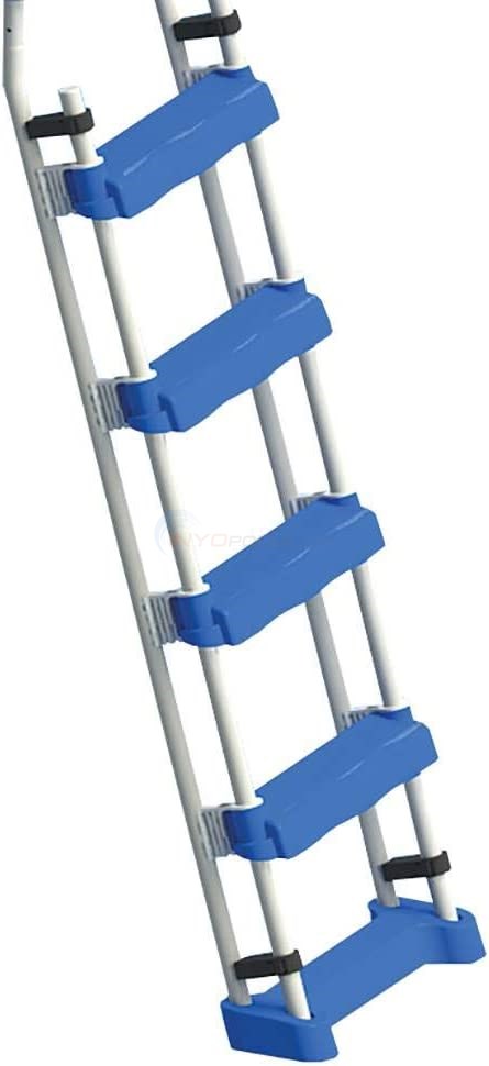 Swimline 48"-52" Wall Above Ground Entry Ladder with Safety Barrier ...