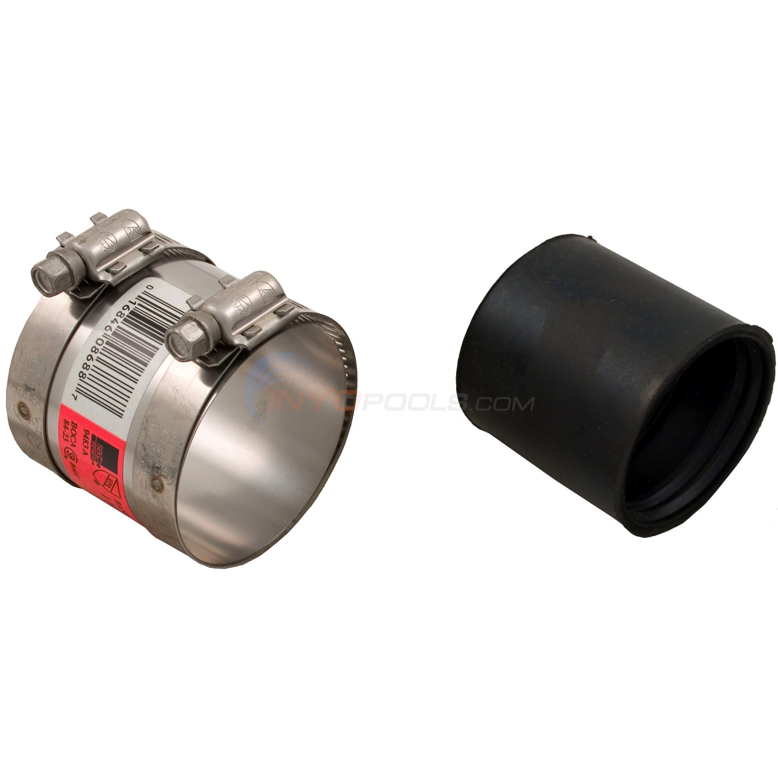 No Hub Coupling 1.5"x1.5" PVC - 89-555-1050 - INYOPools.com