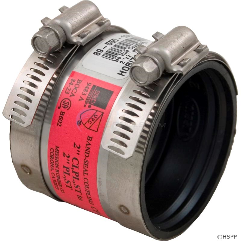 Coupling, No Hub, 2"x 2" - PNHC-2 - INYOPools.com