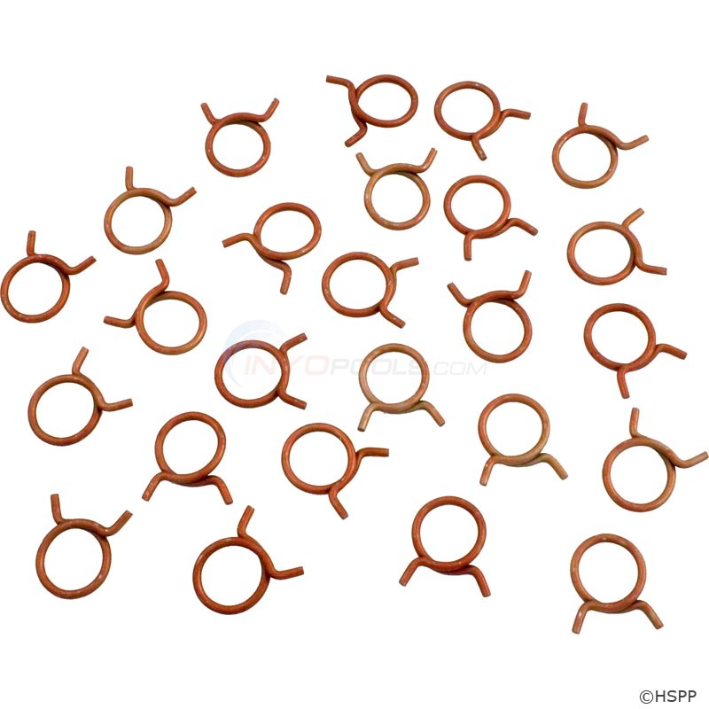 Hose Clamp Single Wire #17 Steel Red (pkg of 25) - INYOPools.com