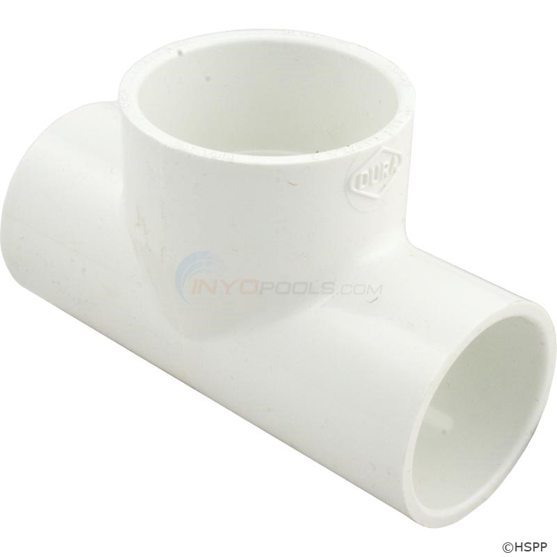 Tee, Reducing PVC 1.5"Sx1.5"S x 2"S (401-213) - INYOPools.com