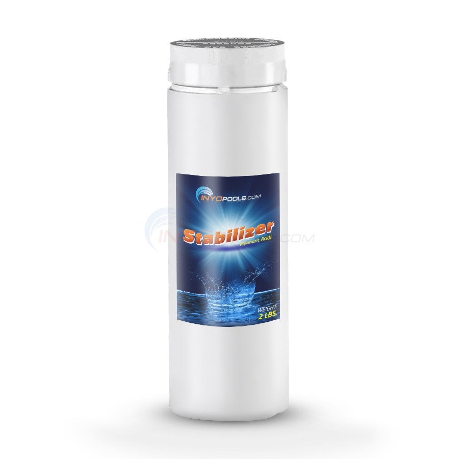 Pool STABILIZER (Cyanuric Acid) 2 Lb. Jar - P17002DE - INYOPools.com