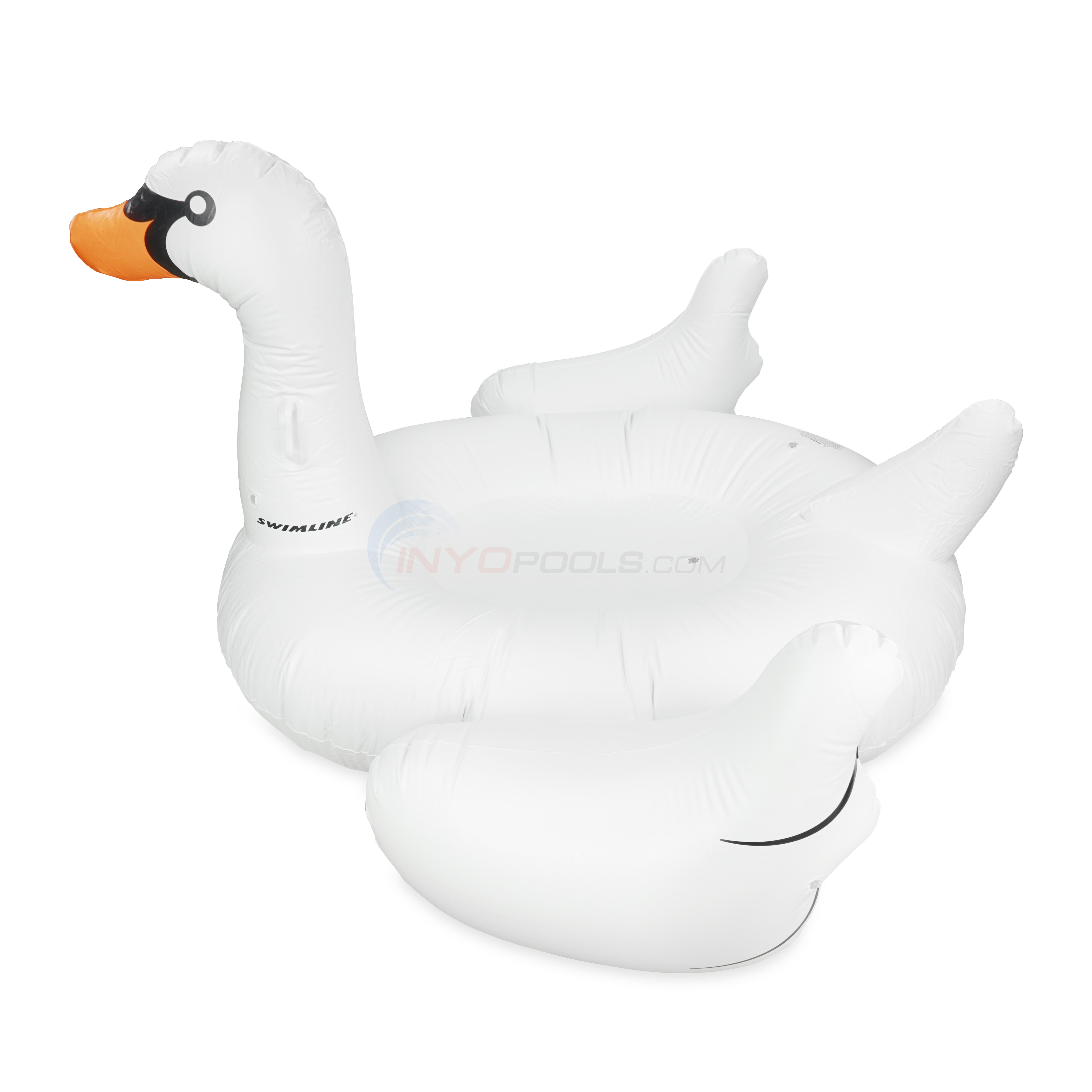 Swimline 90621SL 75" Kids Giant Inflatable Swan Vinyl Float - INYOPools.com