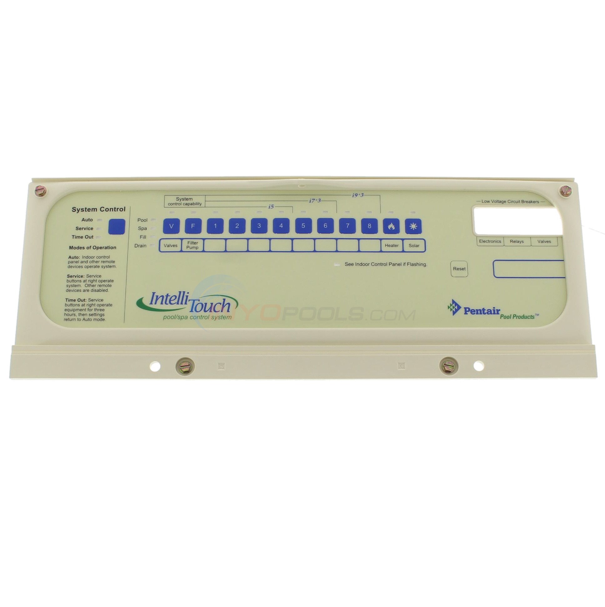 Pentair CONTROL PANEL DISPLAY FOR i5+3,i7, & i9+3 (520062) - INYOPools.com