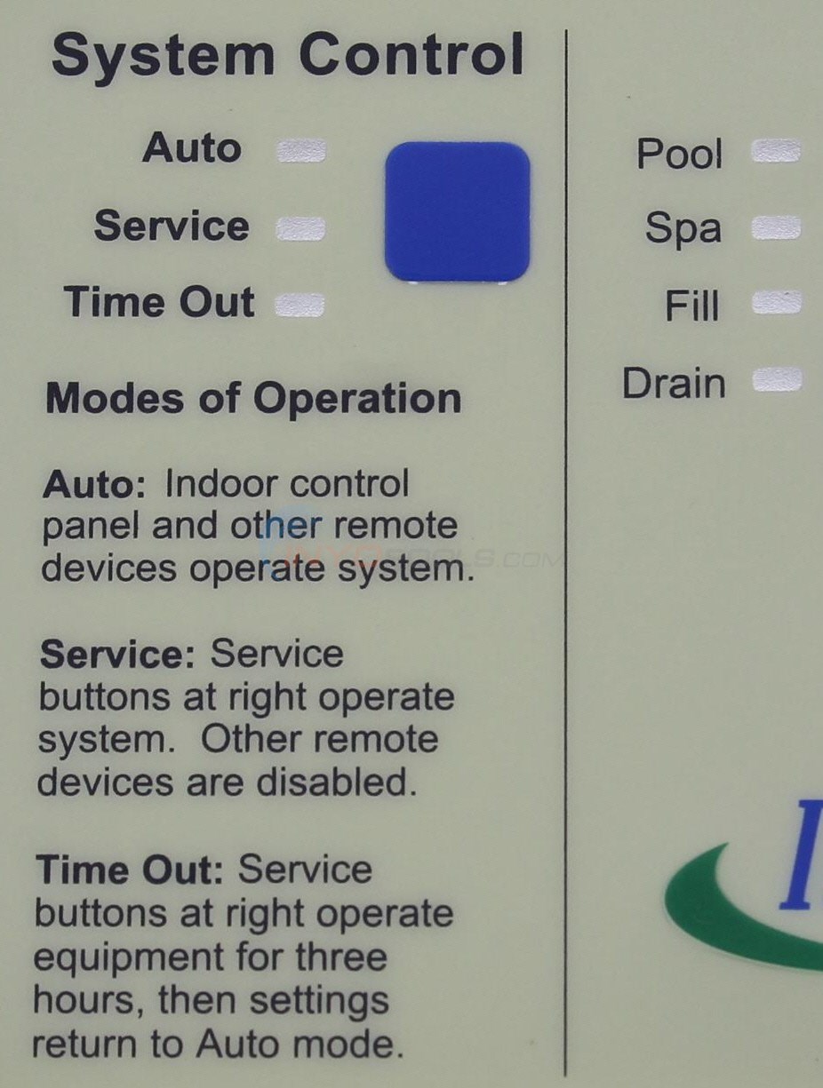 Pentair CONTROL PANEL DISPLAY FOR i5+3,i7, & i9+3 (520062) - INYOPools.com