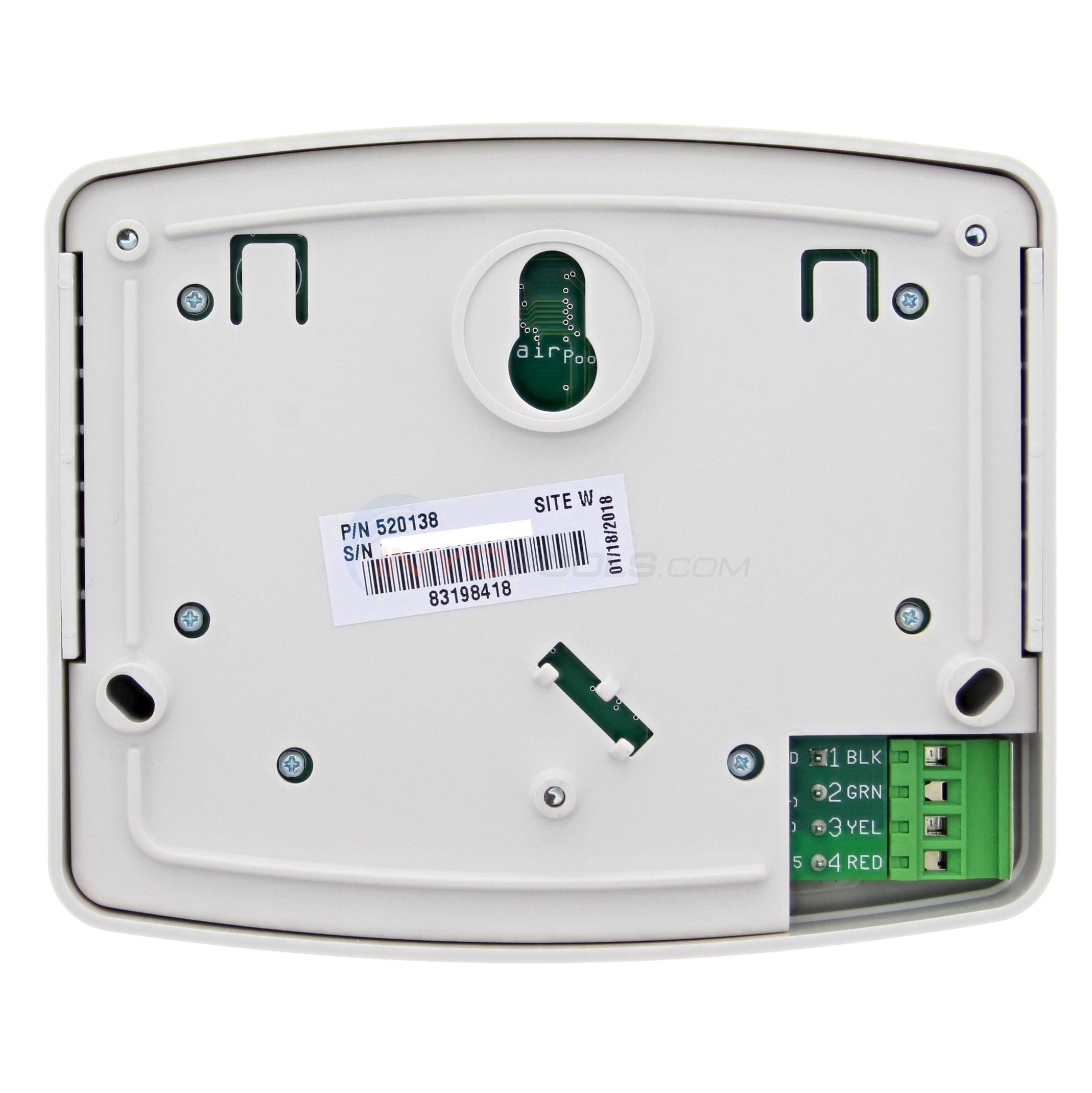 Pentair Indoor Control Panel, White Intellitouch (520138) - INYOPools.com