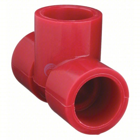 Red Tee 1 Sl X Sl X 1-1/2" Spg (21014.0000) 9348-05 - INYOPools.com