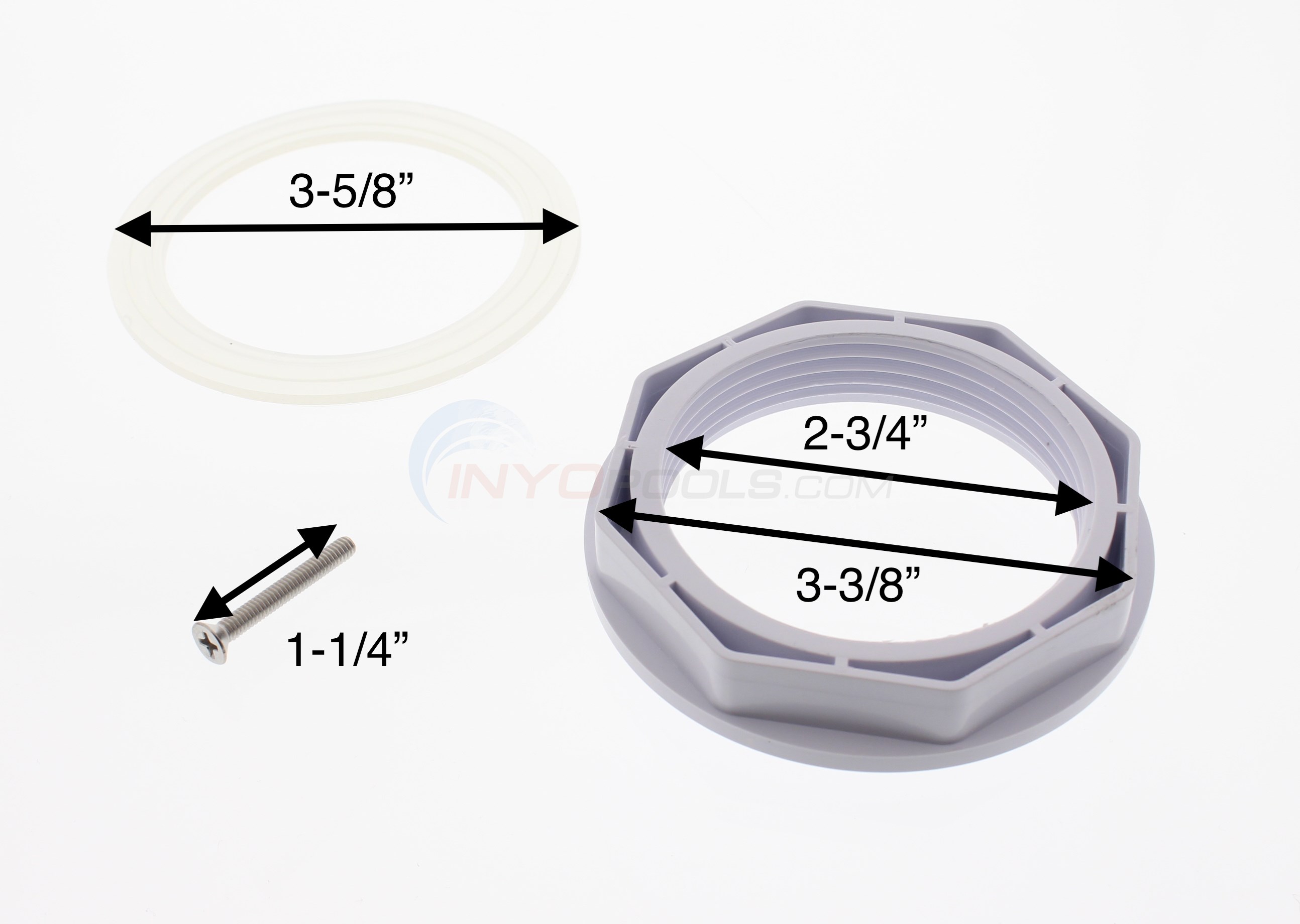 CMP Suction Assembly, Fiberglass Pool, VGBA, White - 25215-000-000 ...