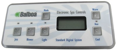 Balboa Topside, 6 Button, Standard Digital (54157) - INYOPools.com