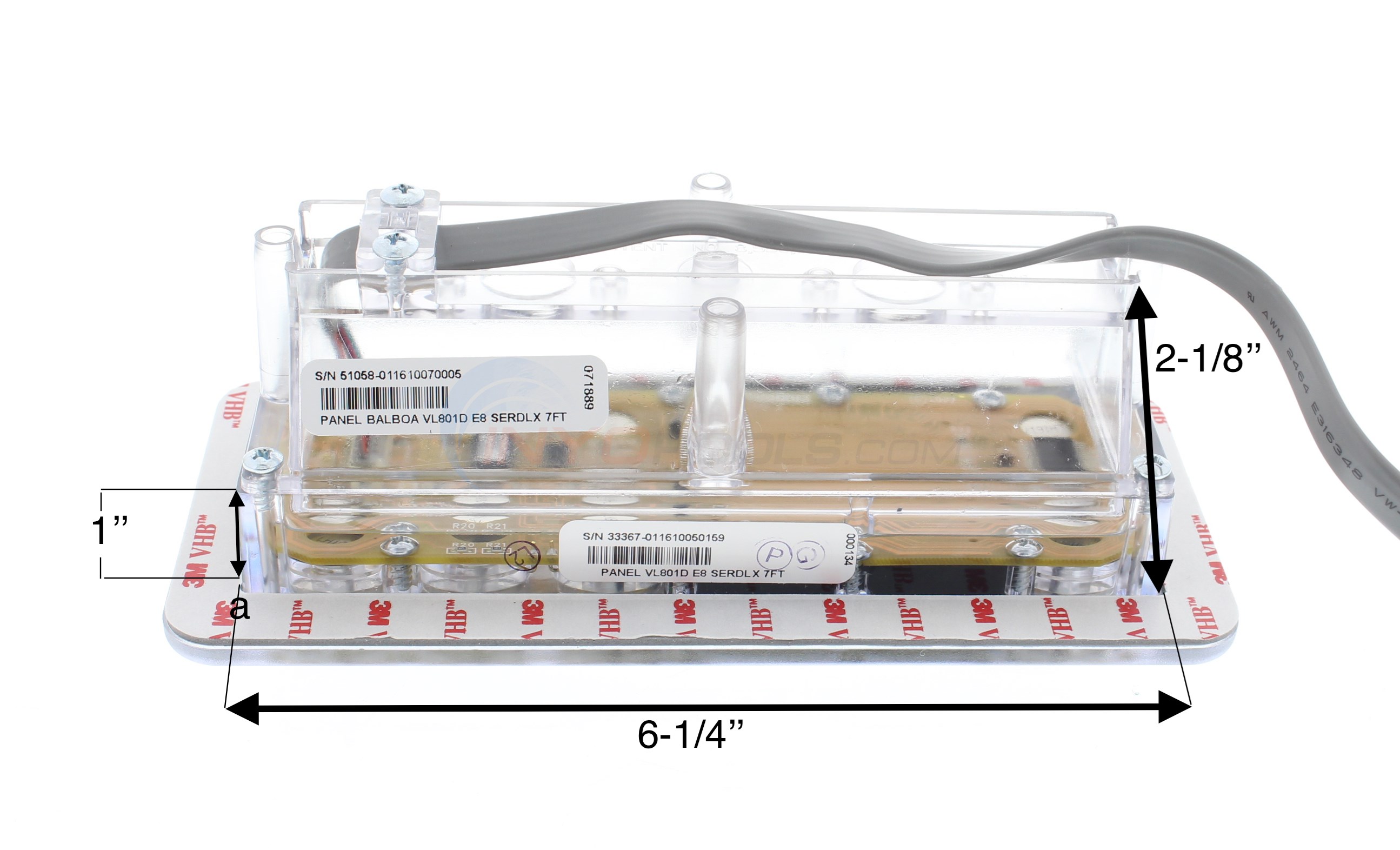 Panel, Serial Deluxe Digital,(1 / 2-Jet, 1-Blwr) ph plug (51058 ...