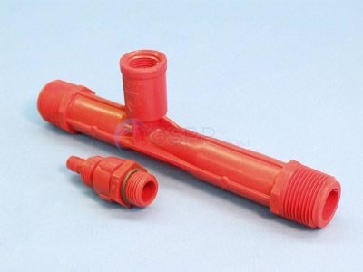 Ozone Injector, Red, 1"MPT x 1/2" Barbed Cap - 978-MAZZEI - INYOPools.com