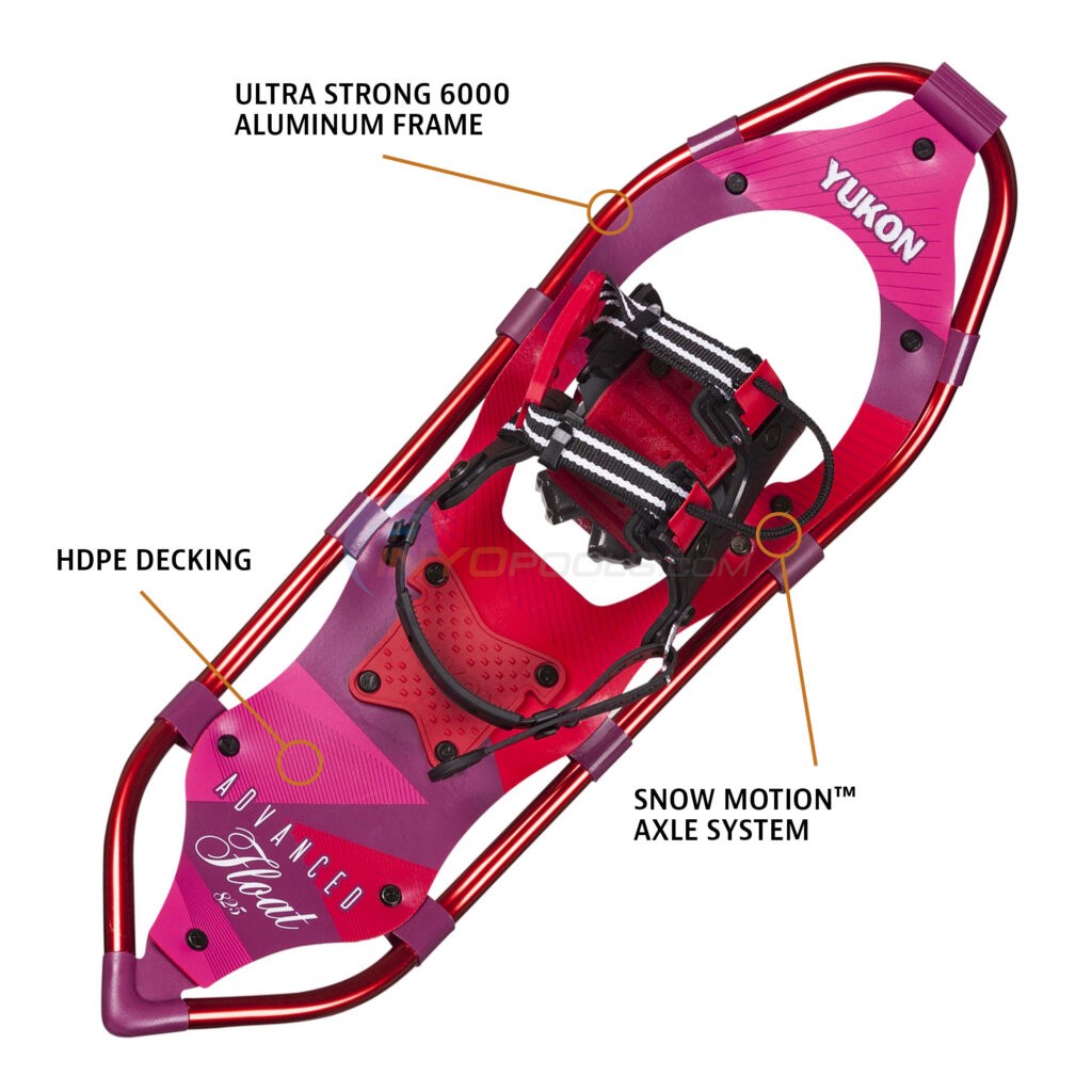 Yukon Charlie's Advanced Float Women's Snowshoe and Trekking Pole Kit ...
