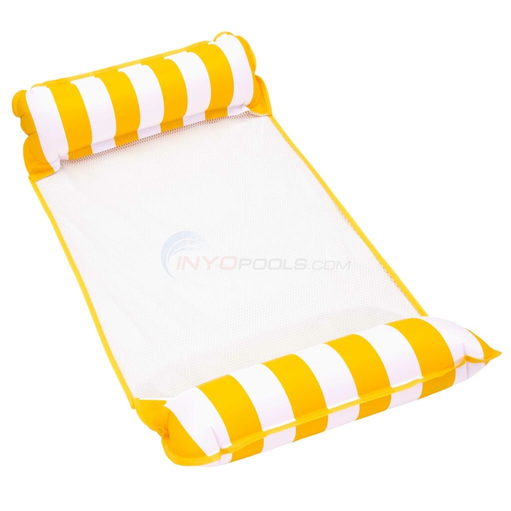 Aqua 4-in-1 Monterey Hammock Inflatable Pool Float, Golden Sunshine ...