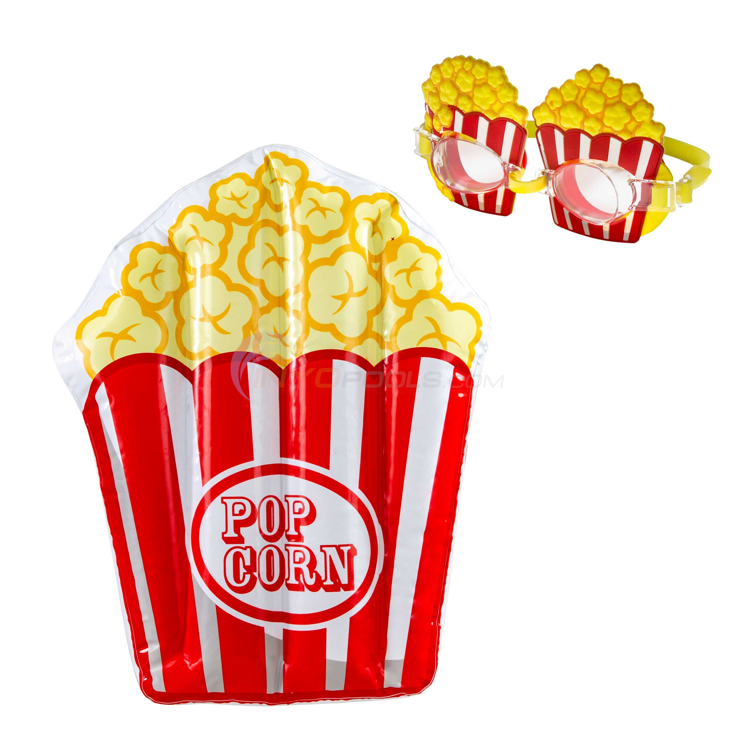 Popp'n Good Time Float and Goggle Swim Set - Popcorn - INYOPools.com