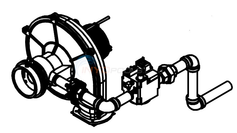Raypak Propane Train and Combustion Blower Kit for Avia Model 264A ...