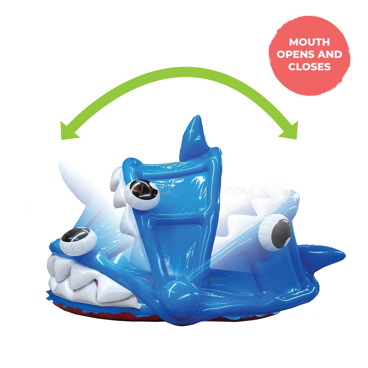 Aqua Leisure Mega Shark Sprinkler Shade-N-Play Splash Mat - INYOPools.com
