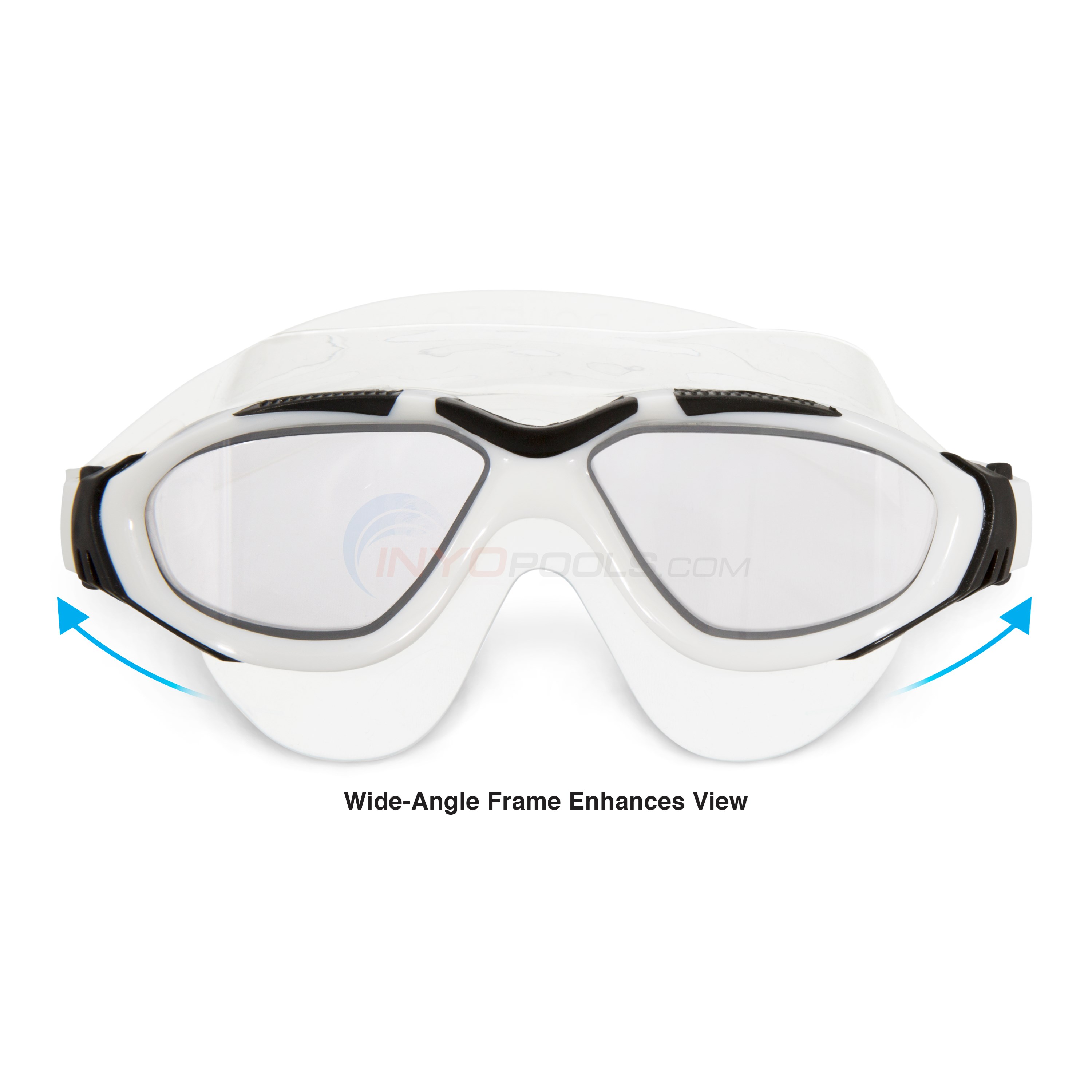 Dolfino Pro Liquid Silicone Visionist Swim Goggle - Clear/White/Black ...
