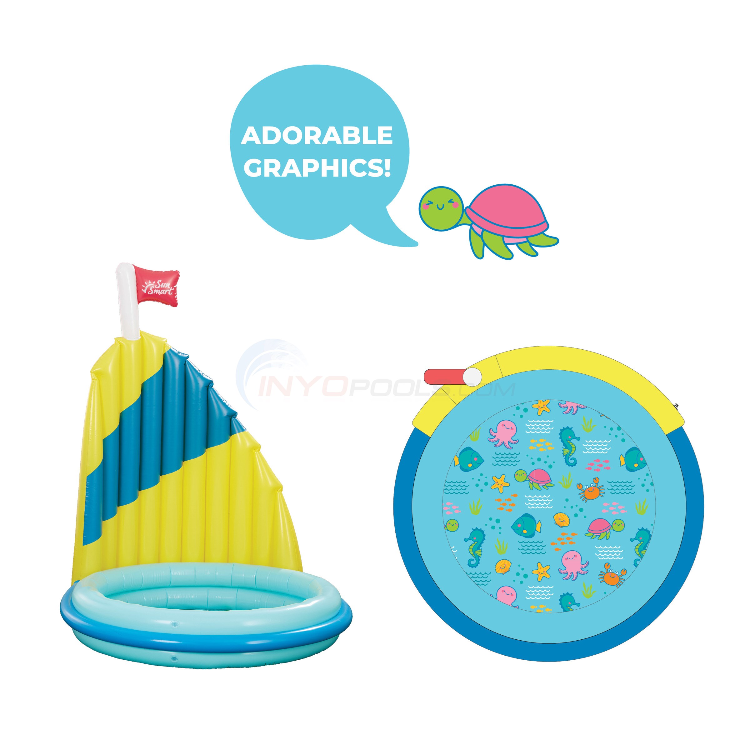 Aqua Leisure Splash-n-Play Sailboat Pool - AZP15998 - INYOPools.com