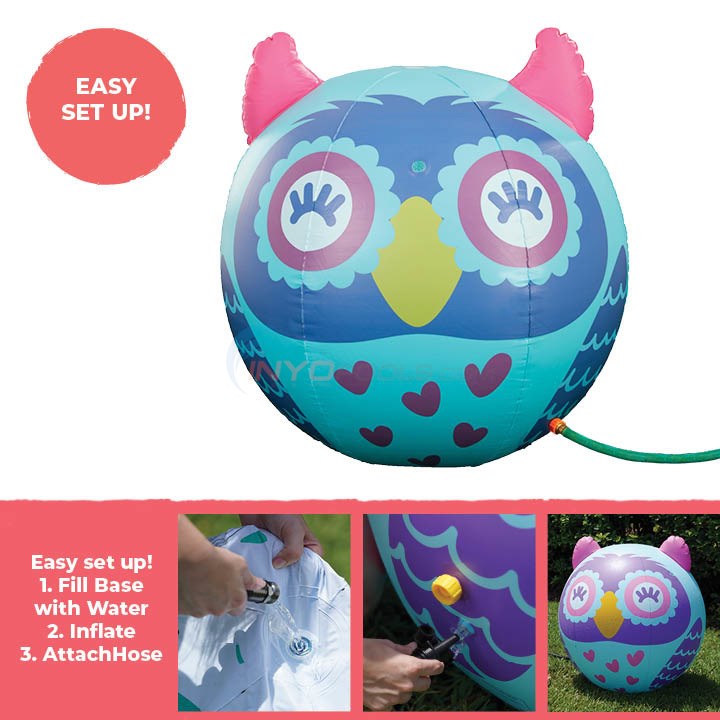 Aqua Leisure Who Owl Sprinkler Ball, 36" - AZW19526 - INYOPools.com
