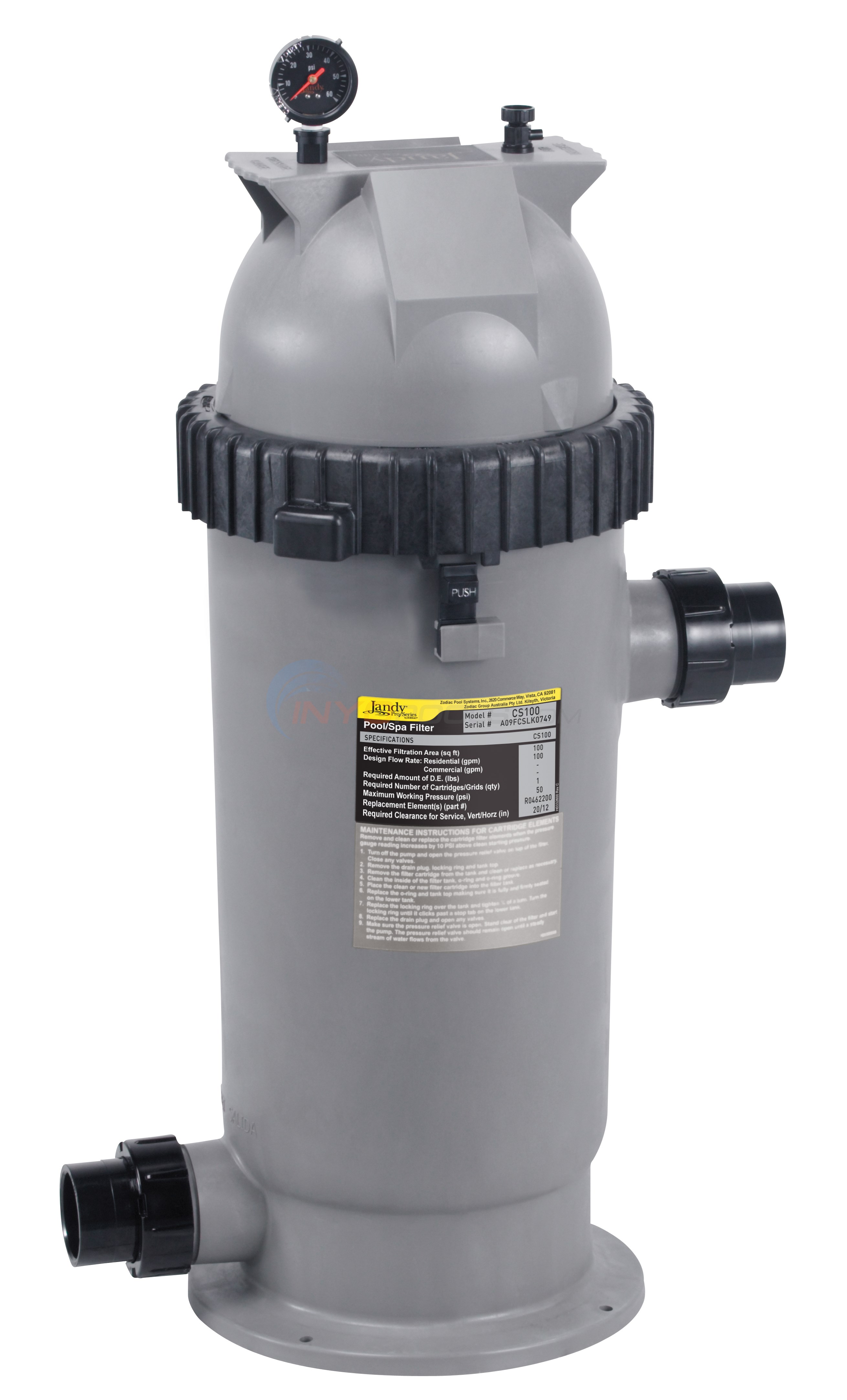 Jandy Cartridge Filter CS200 - INYOPools.com