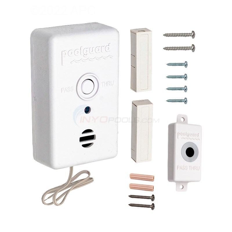 PoolGuard Immediate Safety Pool Door Alarm, White - DAPT-WT - INYOPools.com