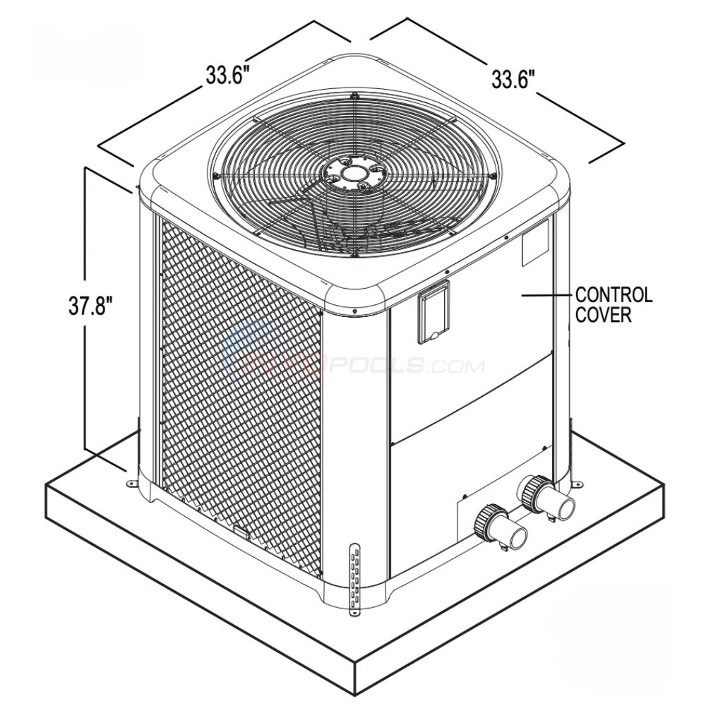 Raypak Weather King 118K BTU Digital Heat Pump Pool Heater - TWPH ...