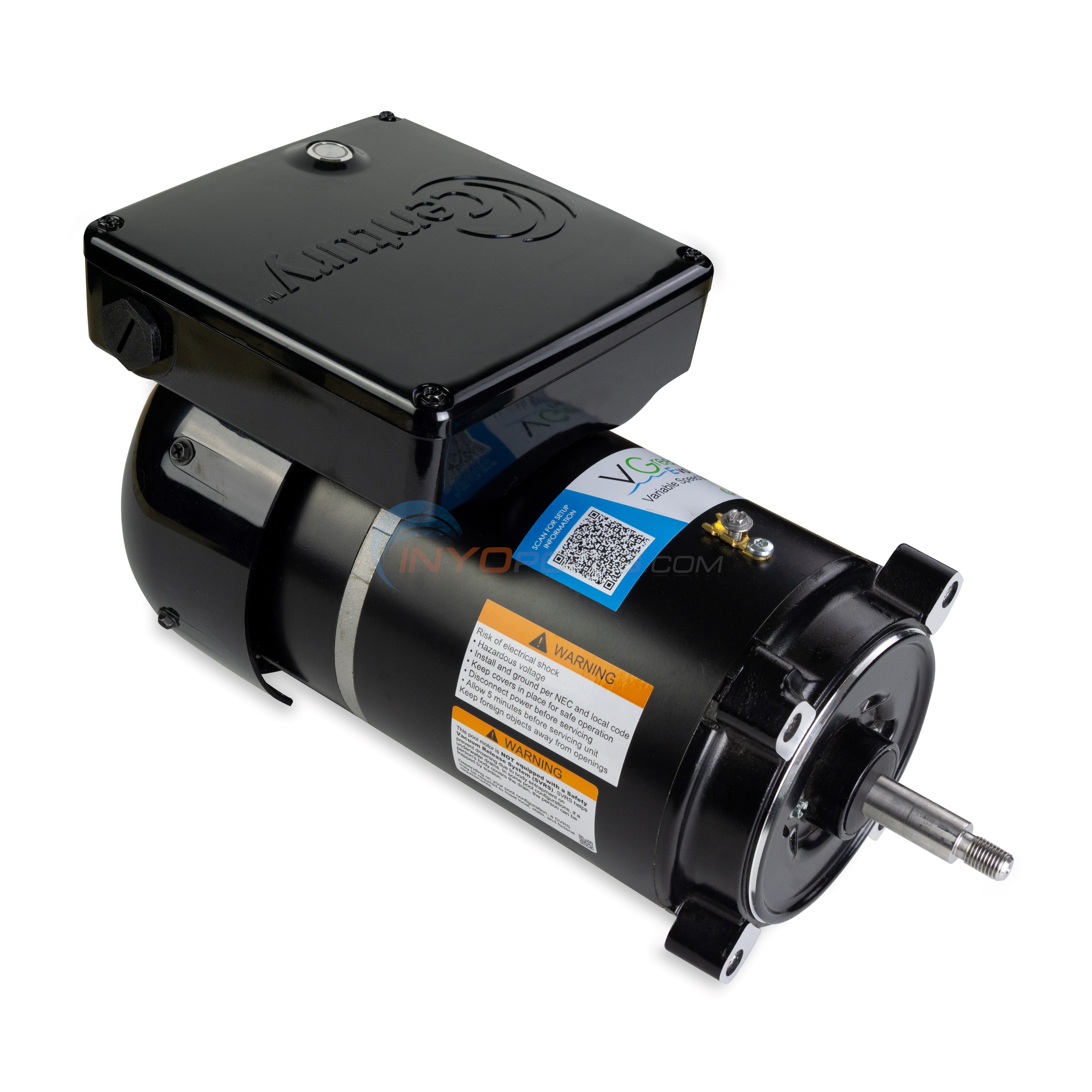 Century® V-Green EVO™ 2.25 HP Variable Speed Pool Pump Motor - EVC225 Up-Rate | Round Flange 56J ...