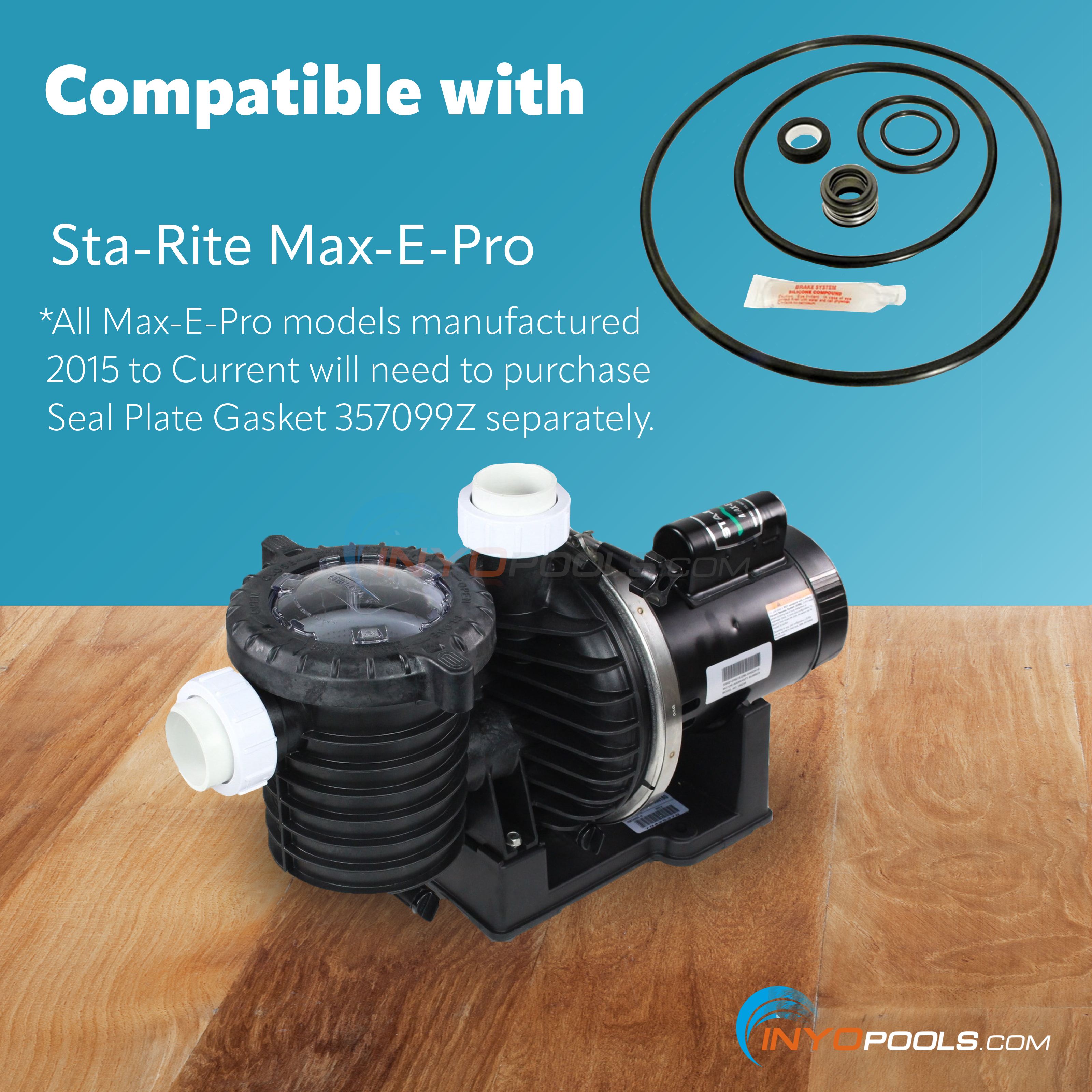 Sta-Rite Max-E-Pro Pool Pump Seal Kit, Pre February 2015 Models | By ...