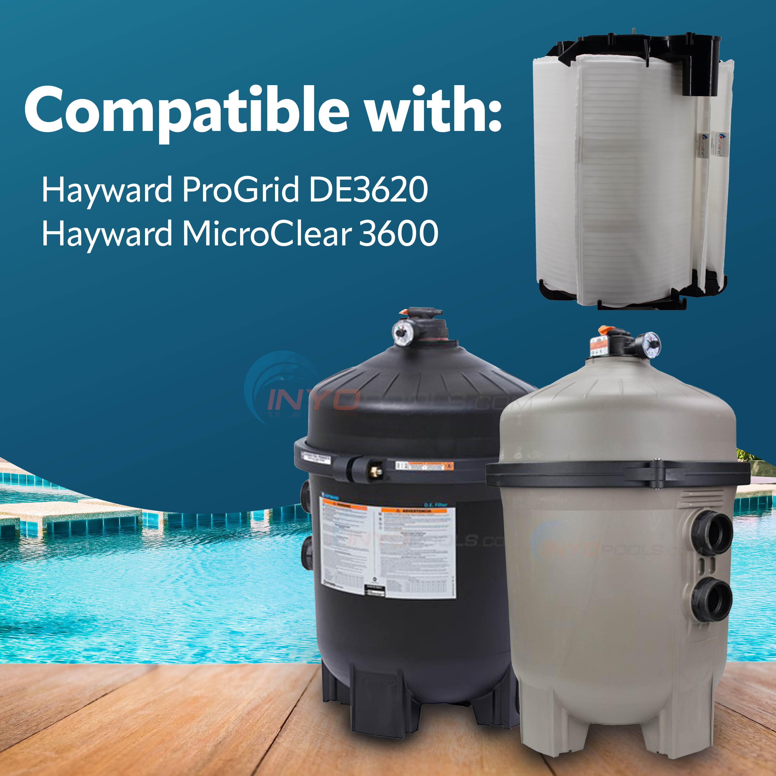 Complete Grid Assembly for 36 Sq Ft Hayward DE Filters DE3620 & DE3600 ...