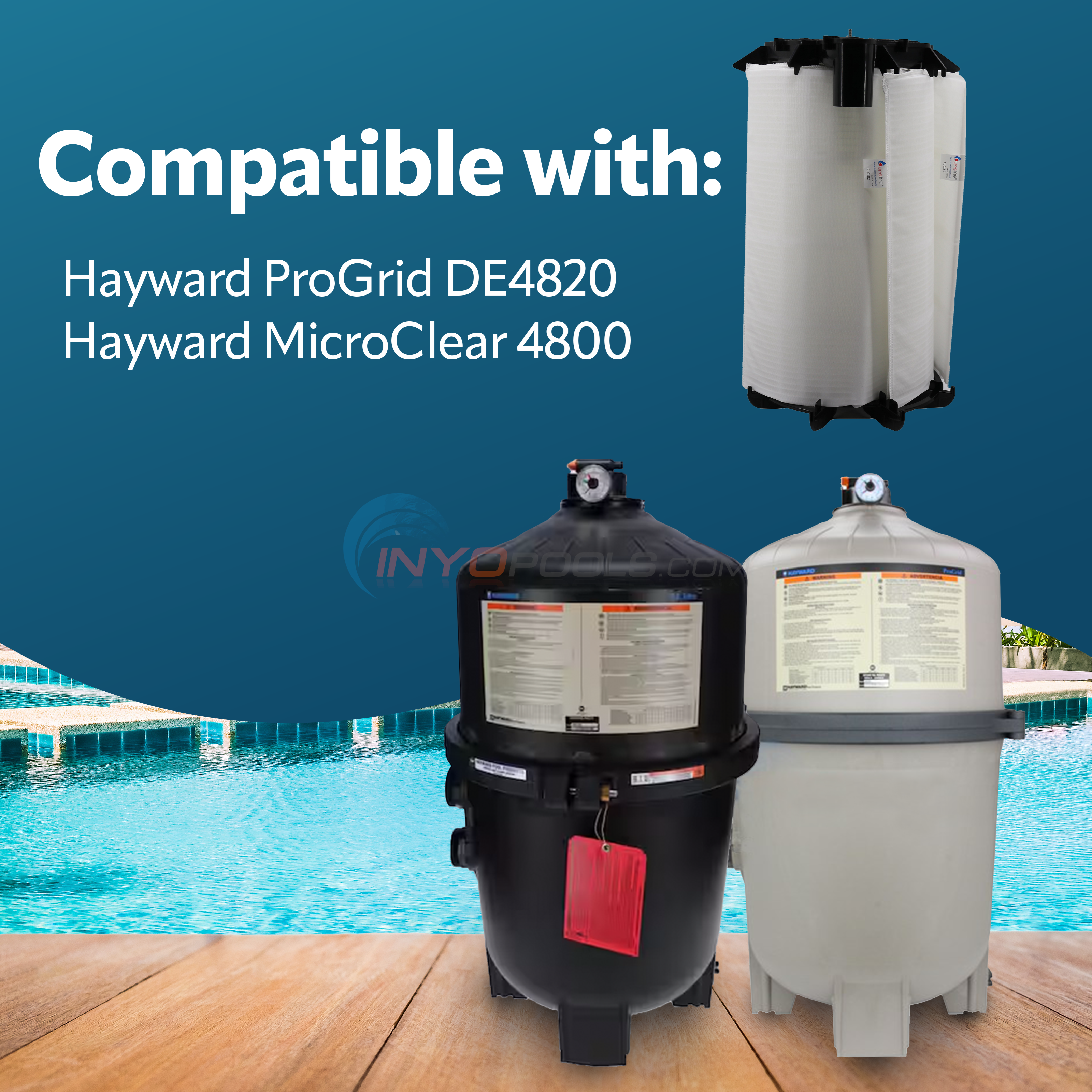 Complete Grid Assembly for 48 Sq Ft Hayward DE Filters DE4820 & DE4800 ...