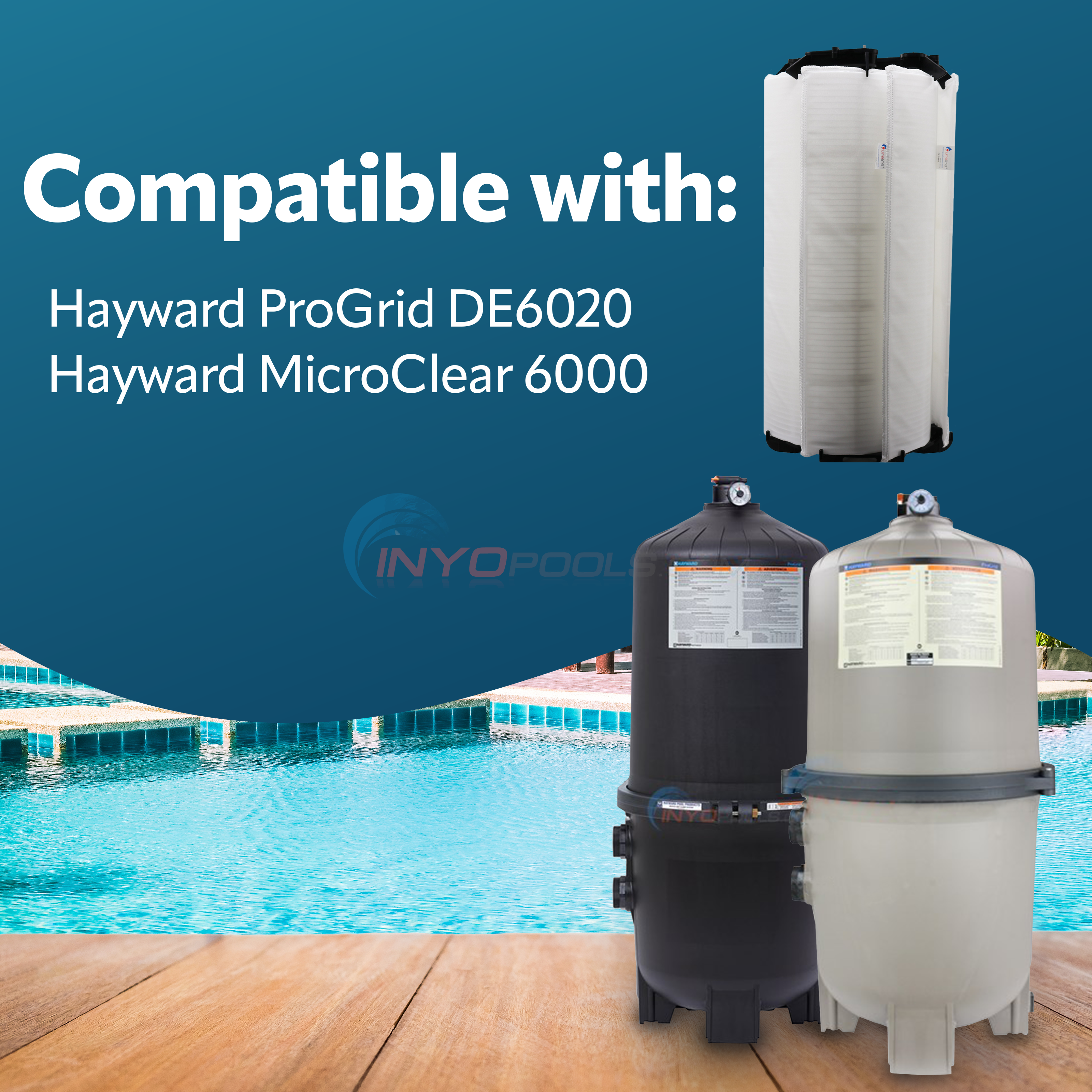 Complete Grid Assembly for 60 Sq Ft Hayward DE Filters DE6020 & DE6000 ...