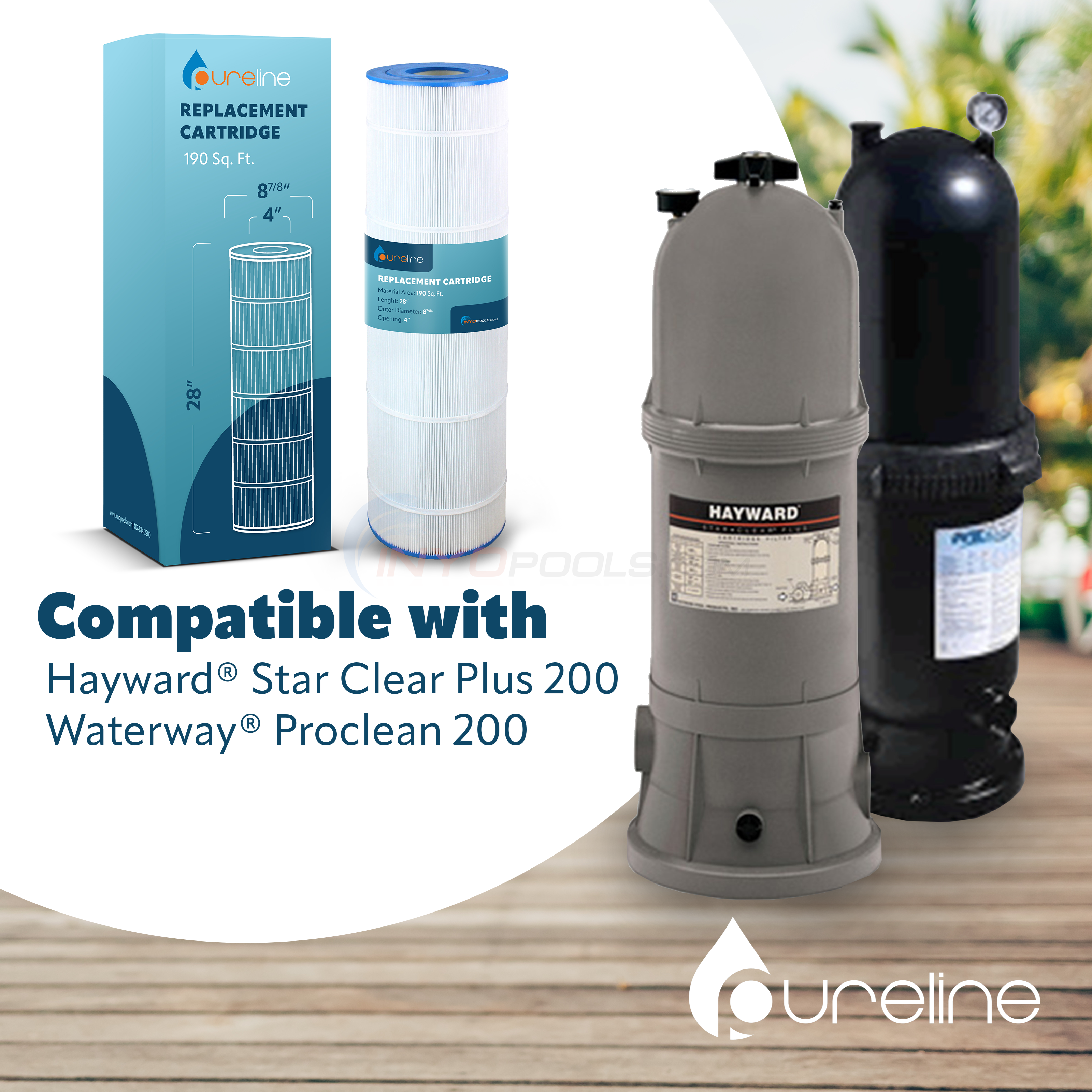 Pureline C1900 Replacement Cartridge Compatible with Hayward® Star ...