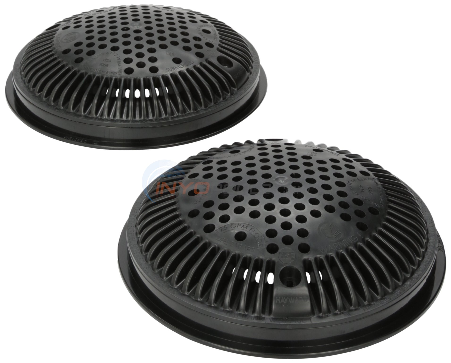 Hayward Main Drain Frame & Cover, Black, 7-7/8", 2 Pack ...