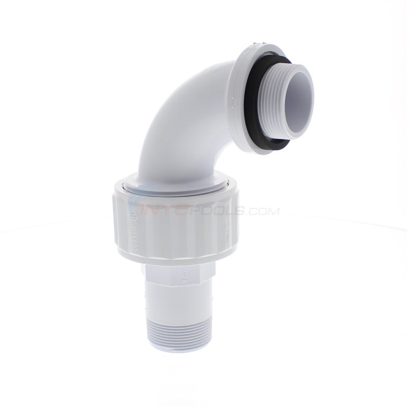 Generic 1-1/2" MIP x 1-1/2" MIP 90-Degree Union, Comparable to Hayward ...