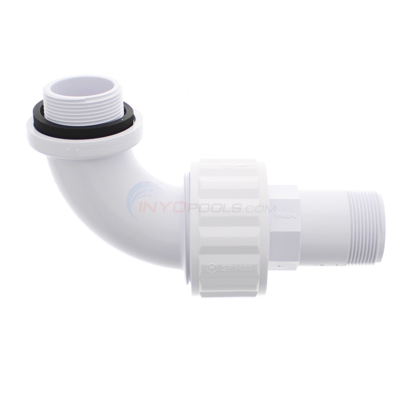 Generic 1-1/2" MIP x 1-1/2" MIP 90-Degree Union, Comparable to Hayward ...