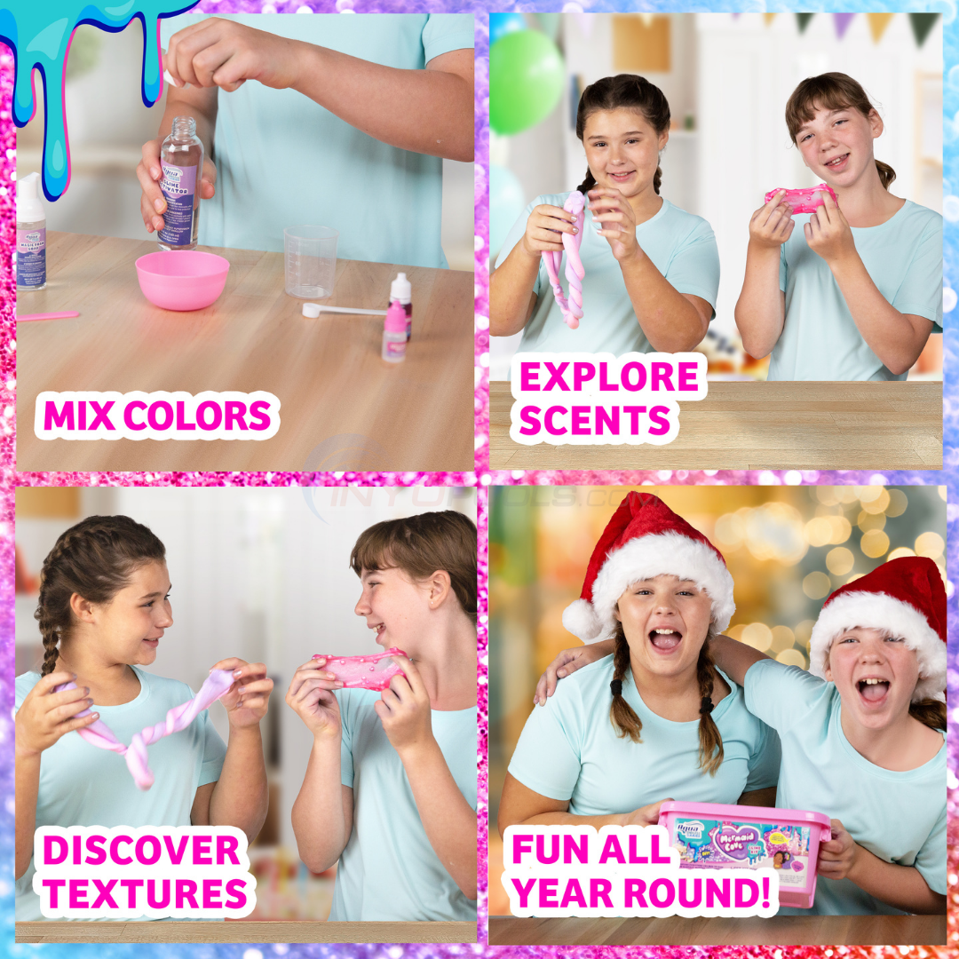 Mermaid Cove DIY Slime Kit Sparkling Under-the-Sea Sensory Activity for ...