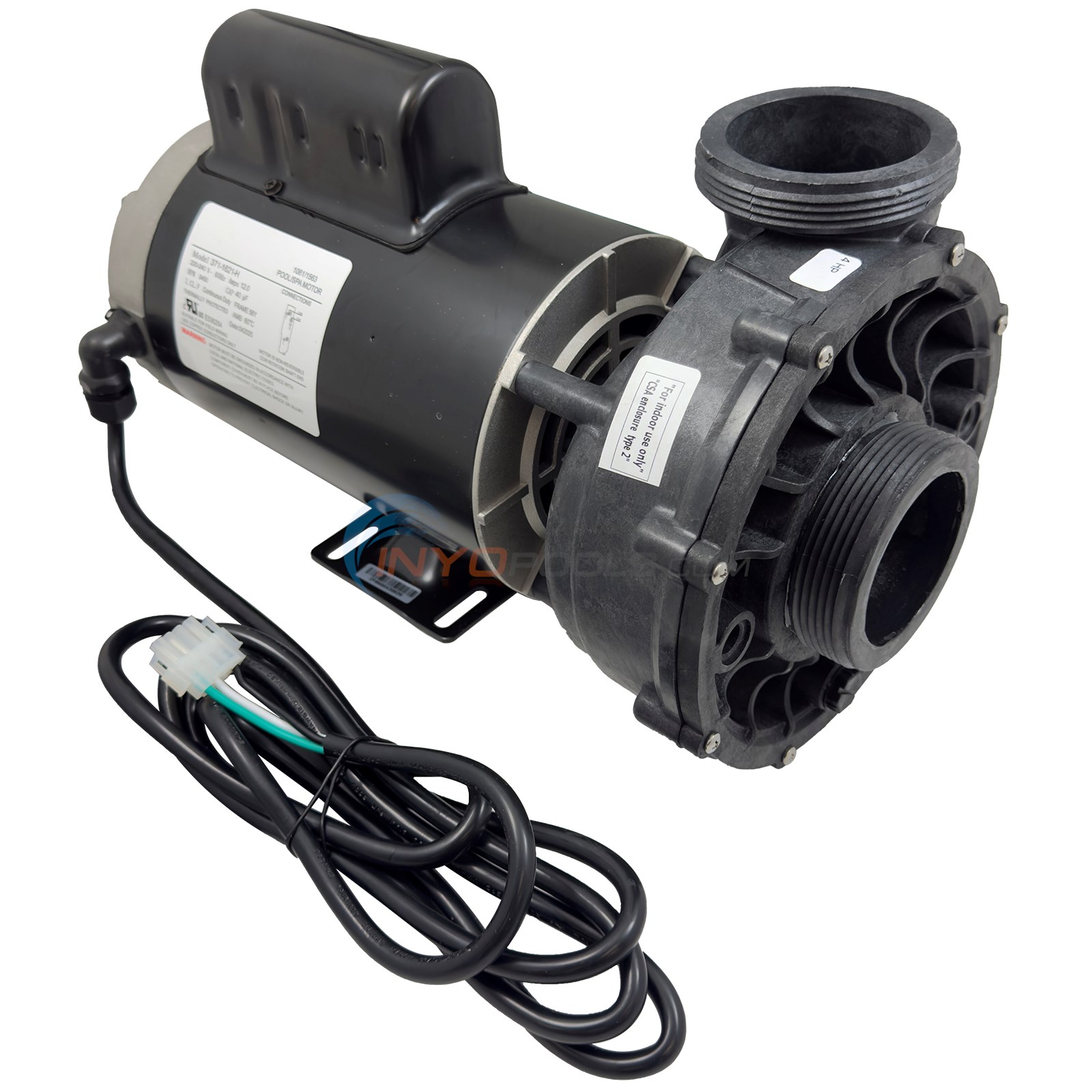 Waterway Viper 4.0hp, 230V, 1-Spd, 56Fr, 2-1/2", 8ft Cord - INYOPools.com