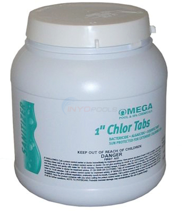 1 Inch Chlorine Tablets 4 Lb. Jar P14002DE - INYOPools.com