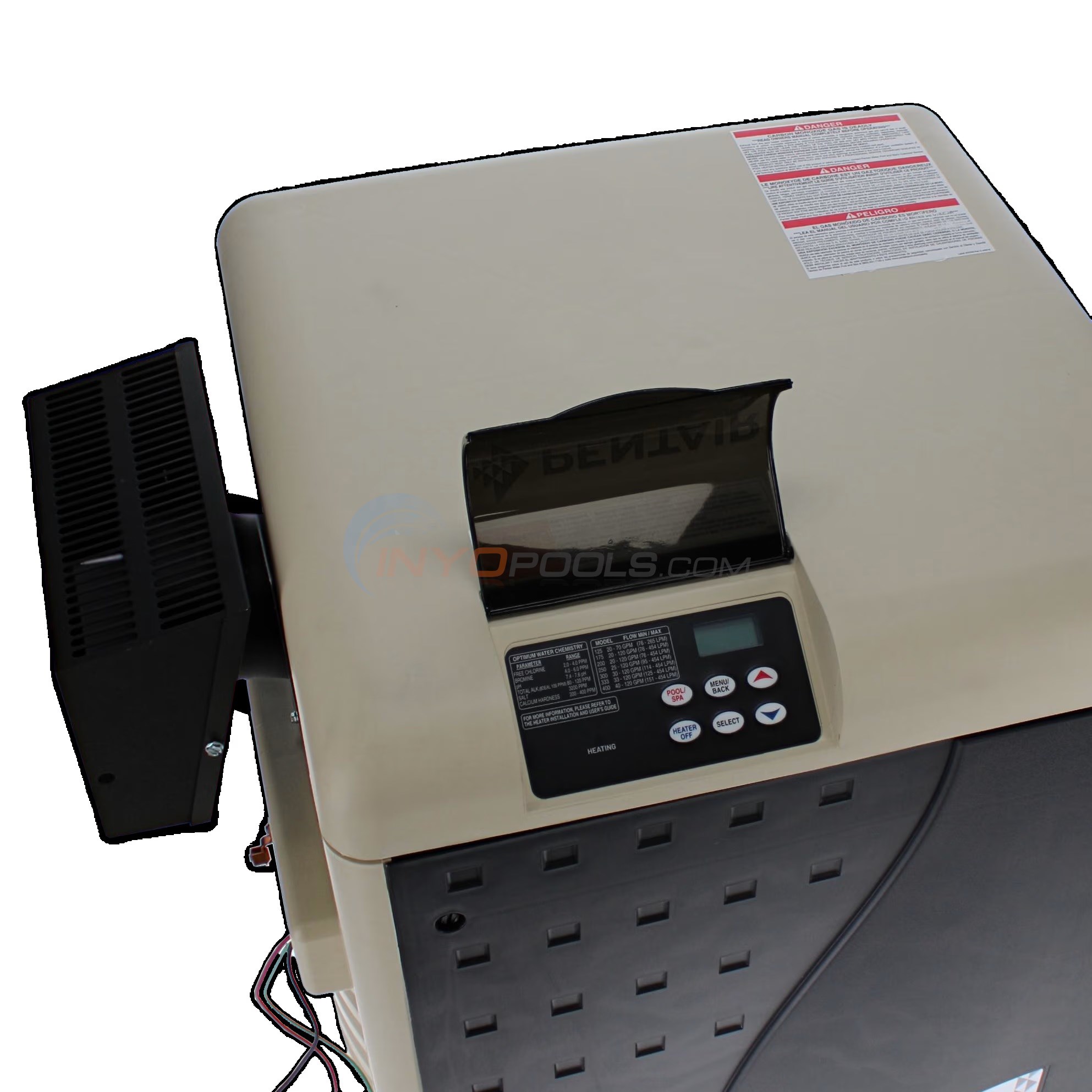 Pentair MasterTemp Heater, 400,000 BTU, Natural Gas, Low NOx, Copper ...