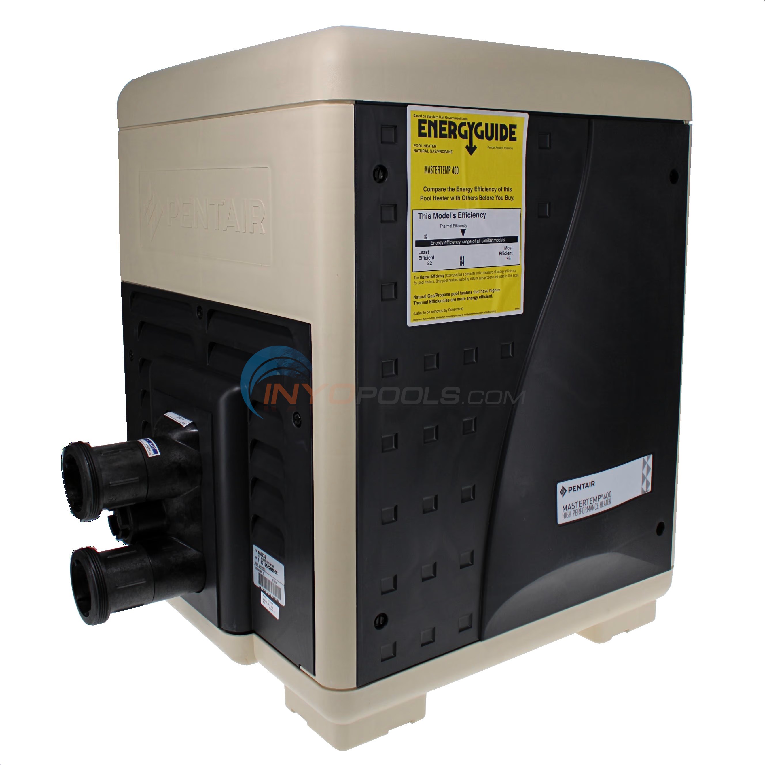 Pentair MasterTemp Heater, 400,000 BTU, Natural Gas, Low NOx, Copper ...