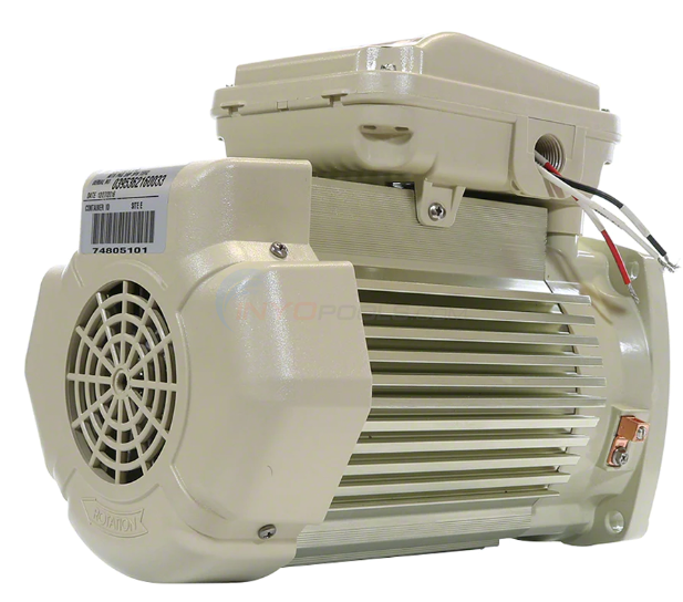 Pentair 2 HP Pump Motor, Square Flange, Single Speed, 3-Phase 208-230/ ...