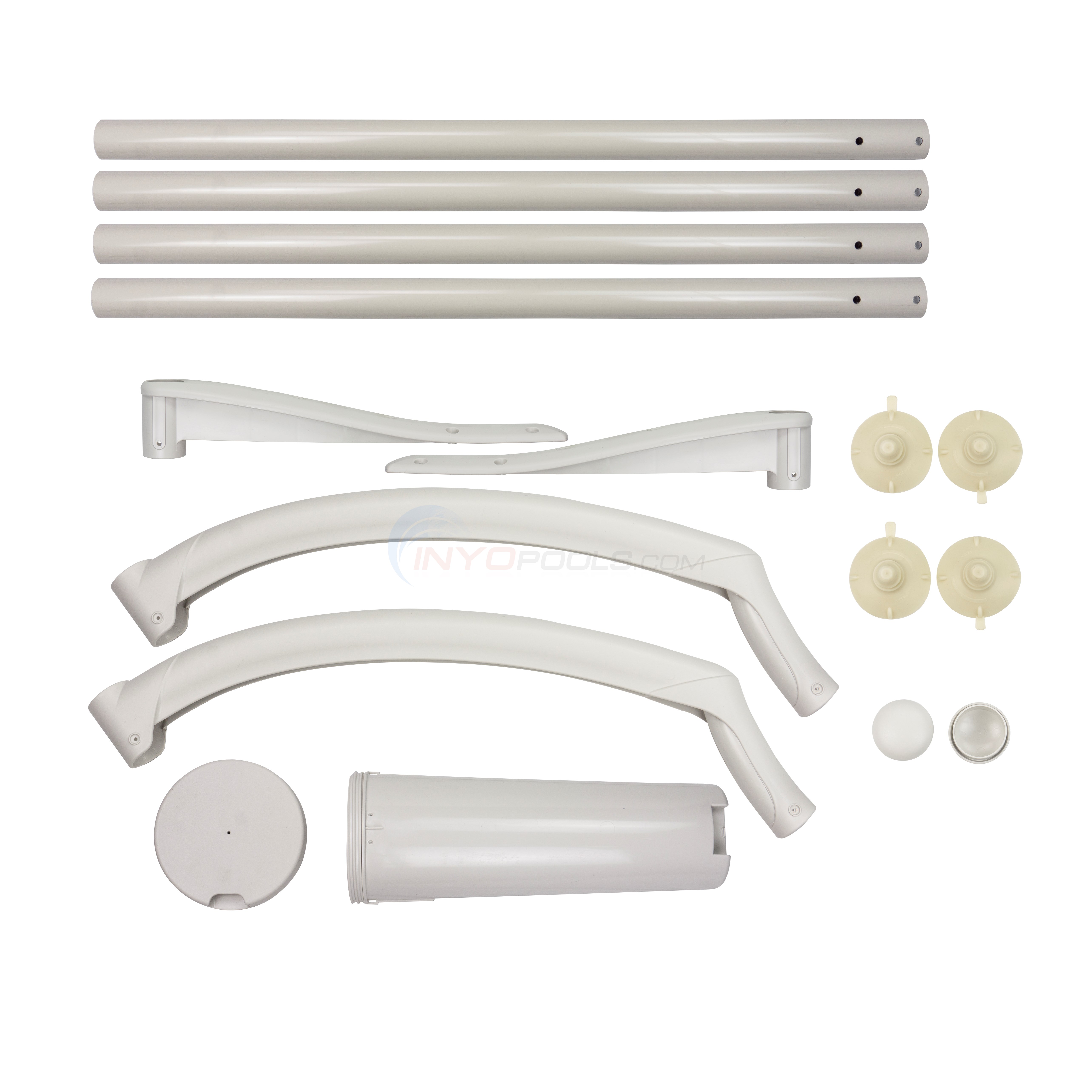 Complete Handrail set w/Deck Supports for Fiesta/Opera Steps ...