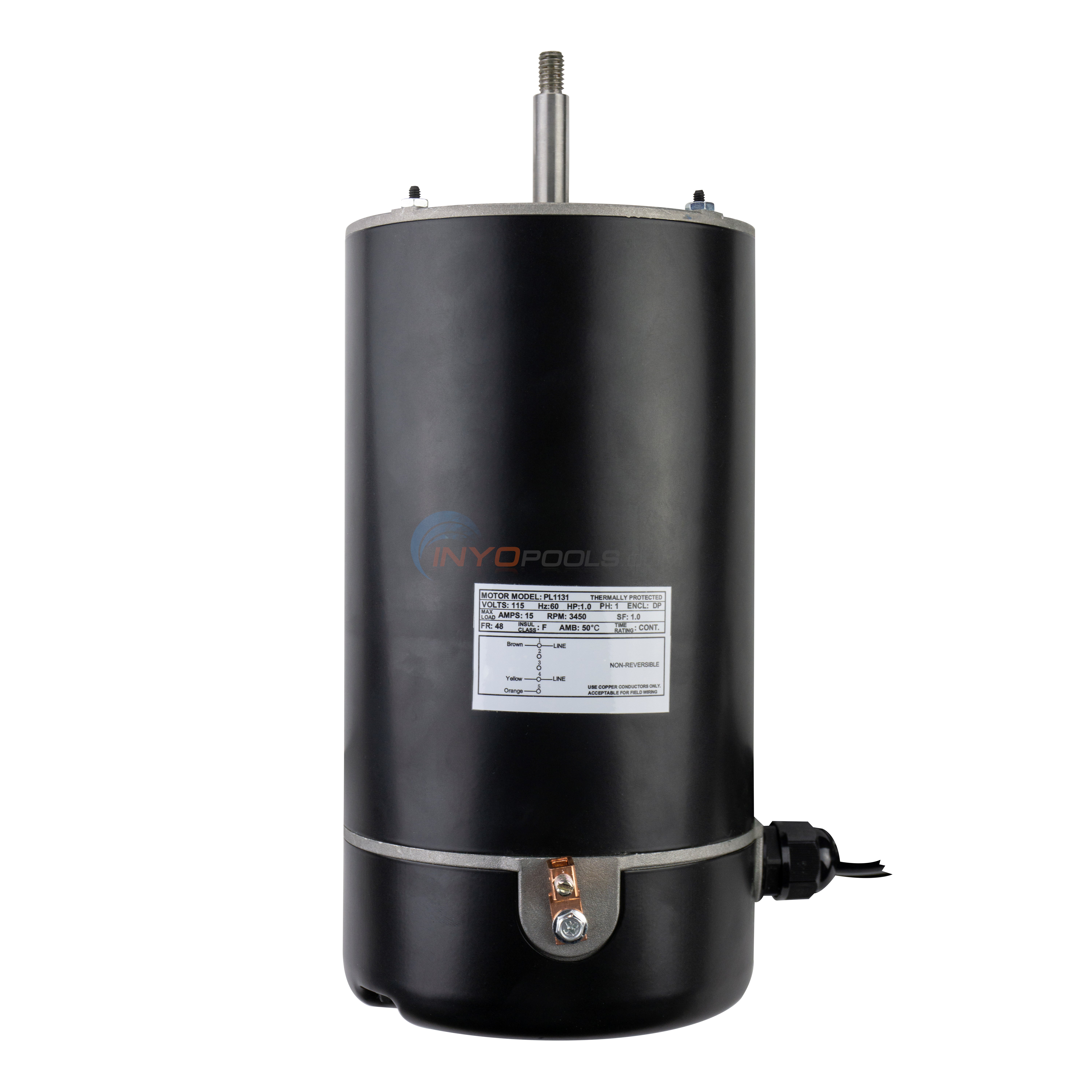 Pureline 1 H.P 115V Thru Bolt Motor No Base W/ Cord - PL1131 CLEARANCE ...