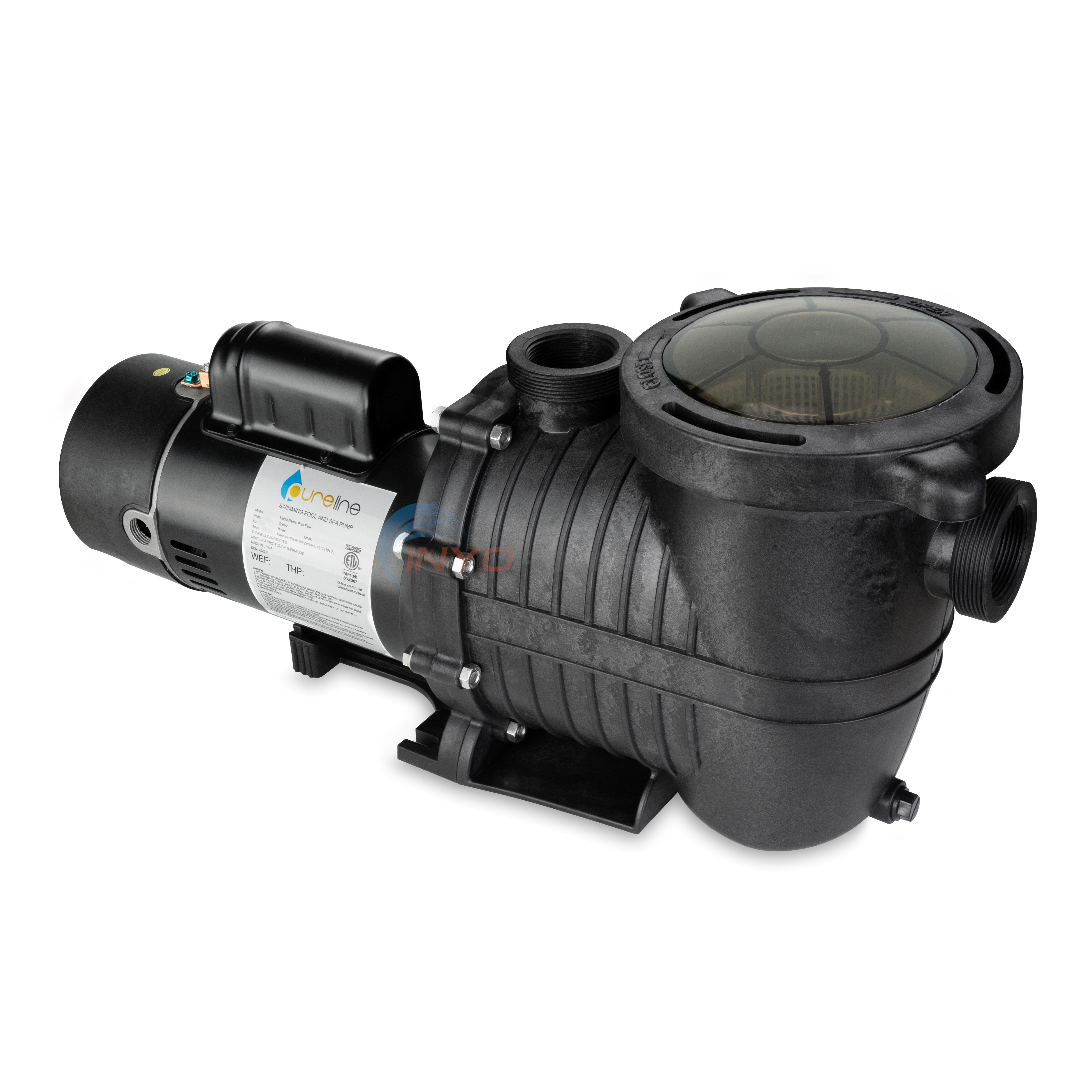 Pureline 1 HP Pure Flow Pump, Inground Pool, Dual Speed, 230 Volt ...