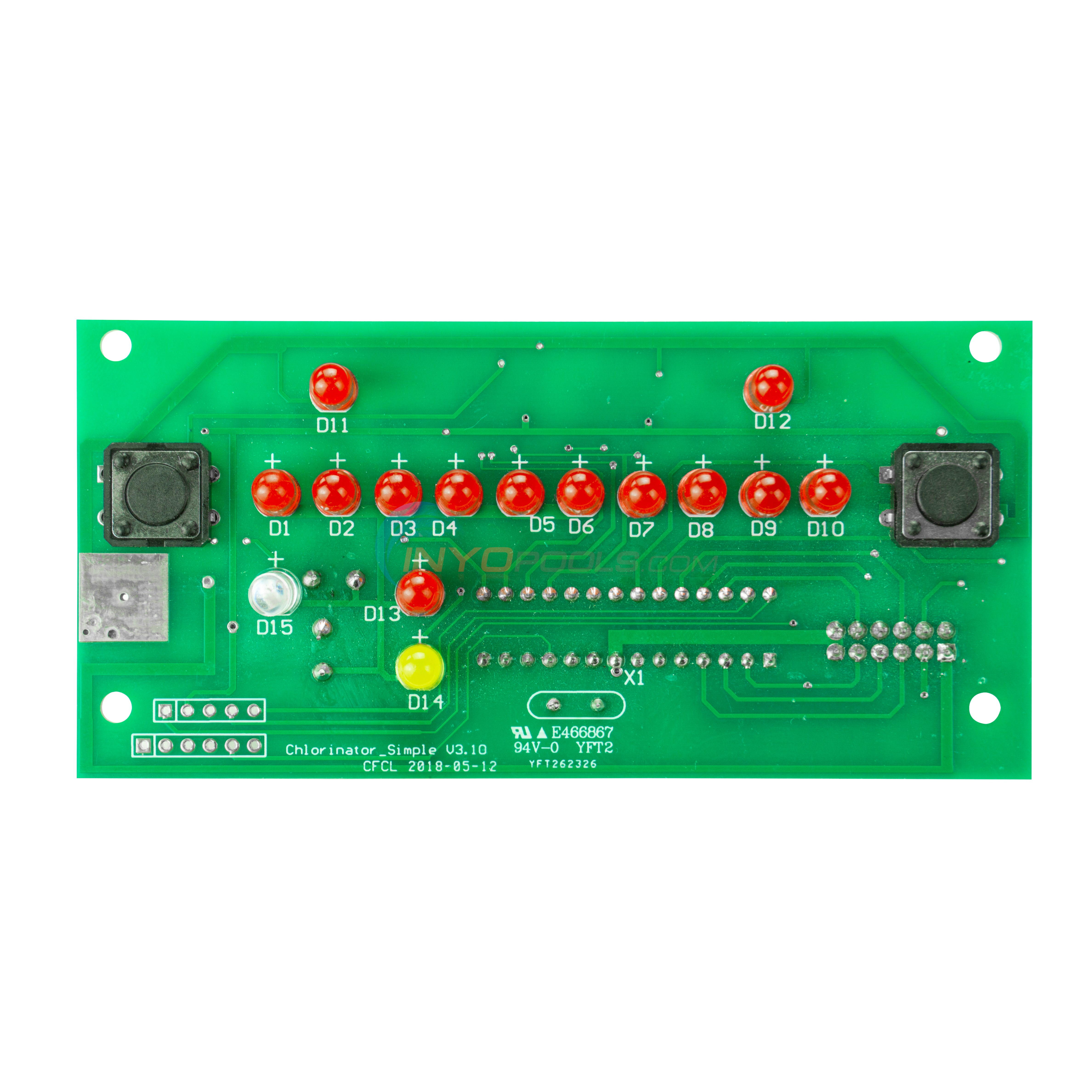 Crystal Pure ABG Display PCB Board (10,000 Gallon) - PL7762 - INYOPools.com