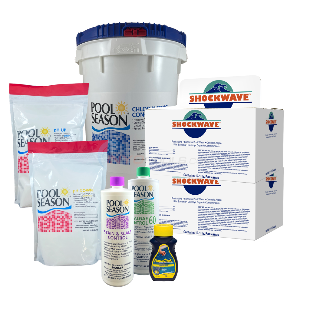 Large Seasonal Pool Chemical Supply Kit - HGH-50-9500 - INYOPools.com