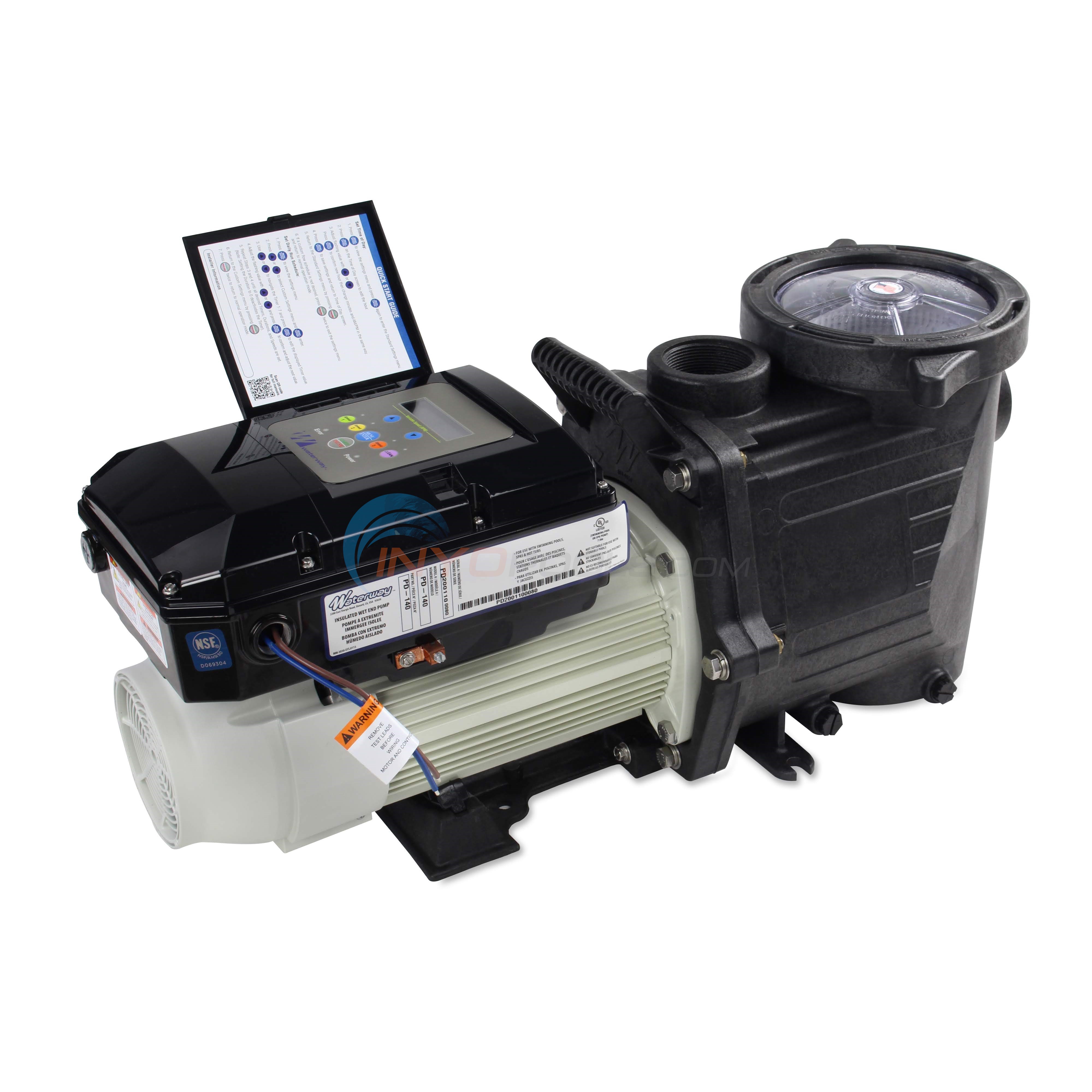Waterway 1.4 HP Power Defender 140 VS Pump, Inground Pool, Energy ...