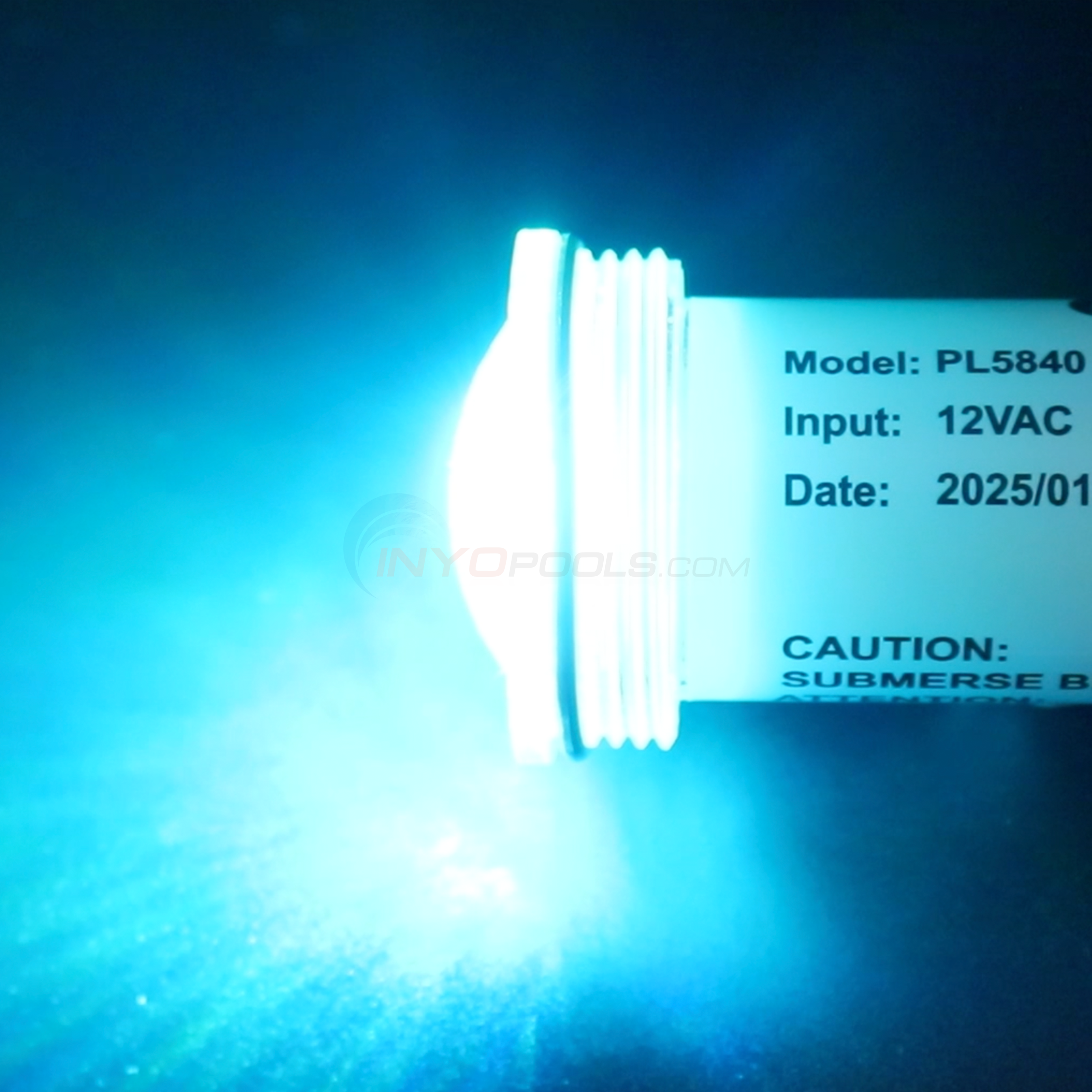 LED Nicheless Pool & Spa Light Fixture 12V, 100' Cord, Color Changing ...