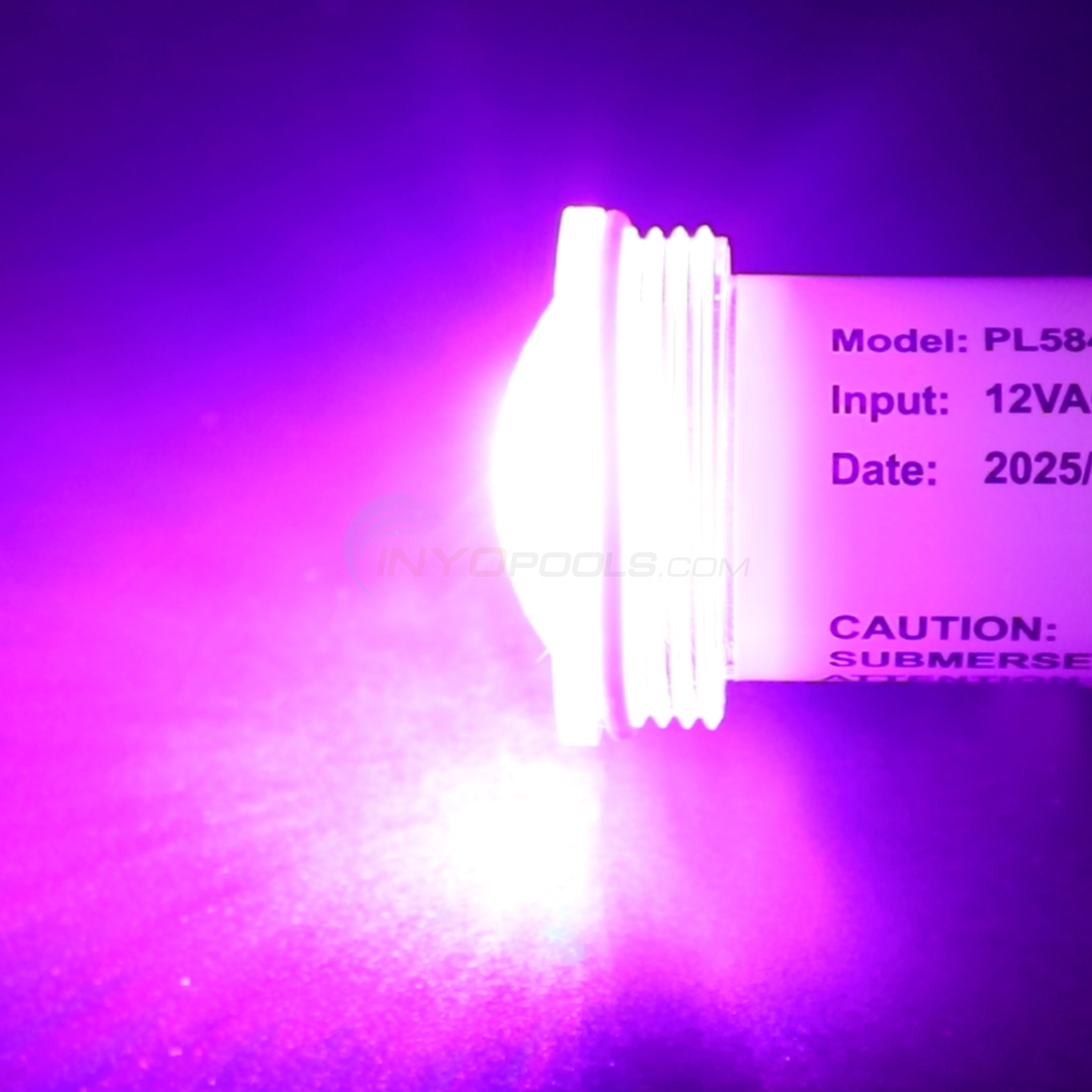 LED Nicheless Pool & Spa Light Fixture 12V, 100' Cord, Color Changing ...